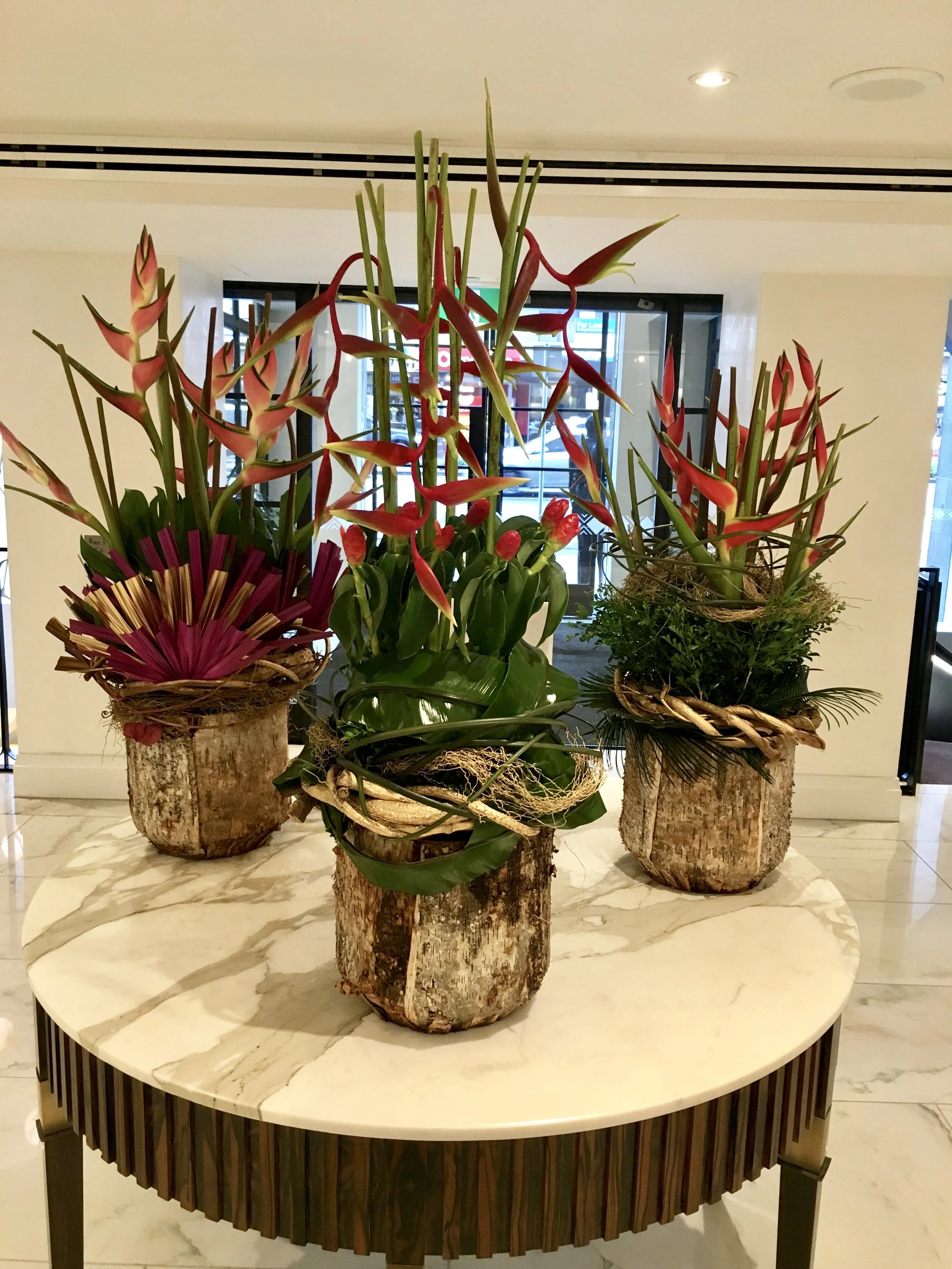 GEORGIE DION EVENTS-BEST HOTEL LOBBY FLOWERS-5 STAR HOTEL FLOWER ...