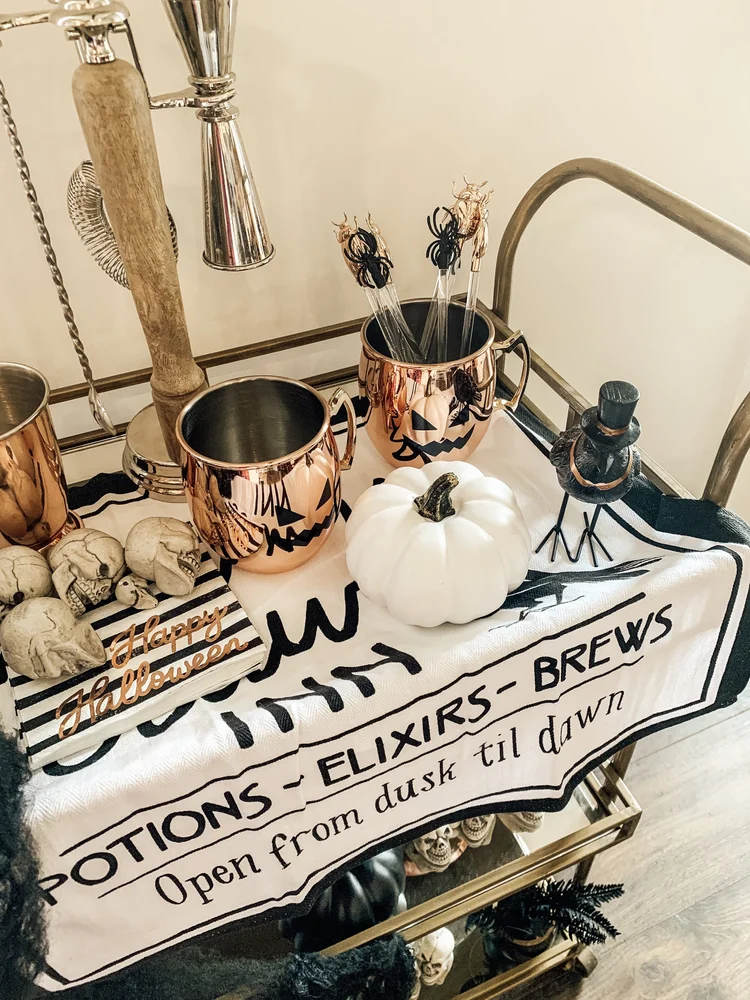 Halloween Bar Cart — Home With Joanie