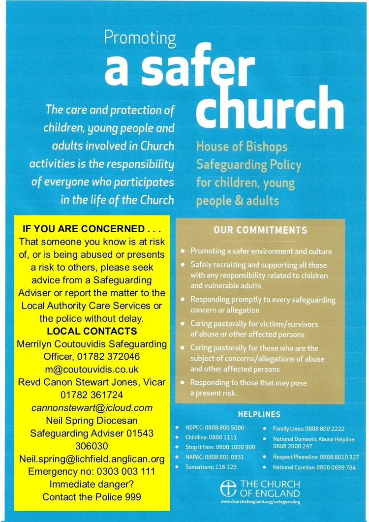 Safeguarding — Barlaston Church