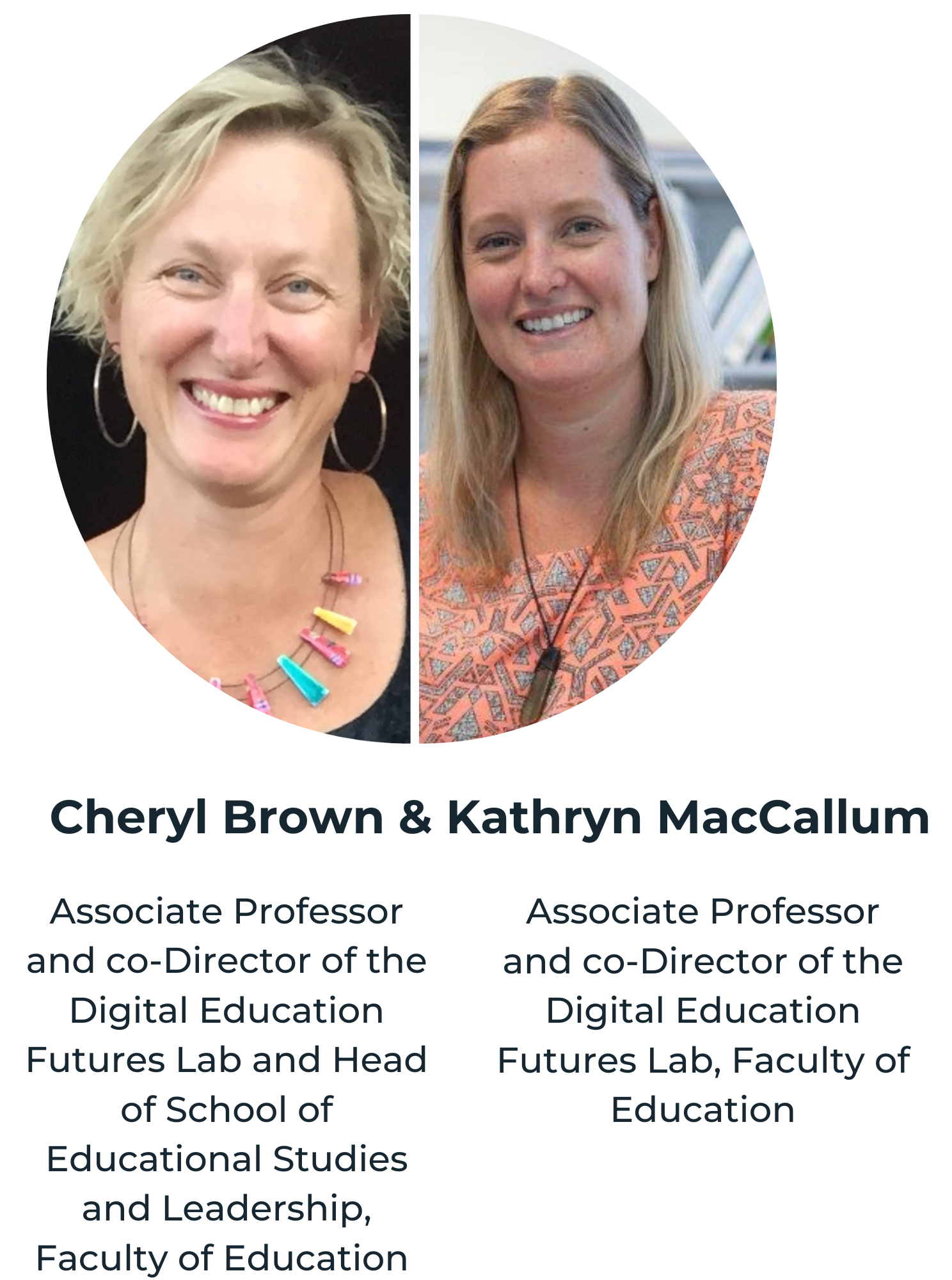 Cheryl Brown and Kathryn MacCallum — Raising the bar
