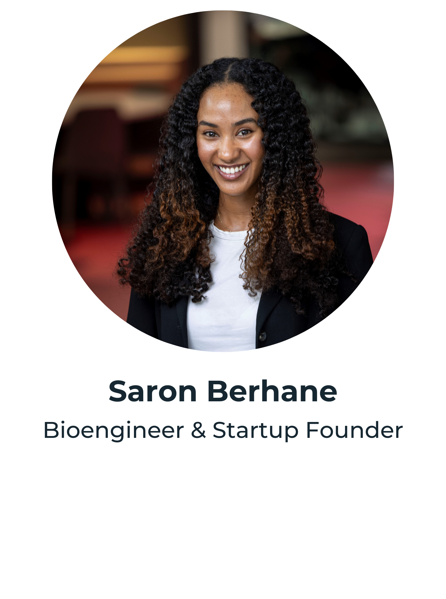 Saron Berhane — Raising the bar