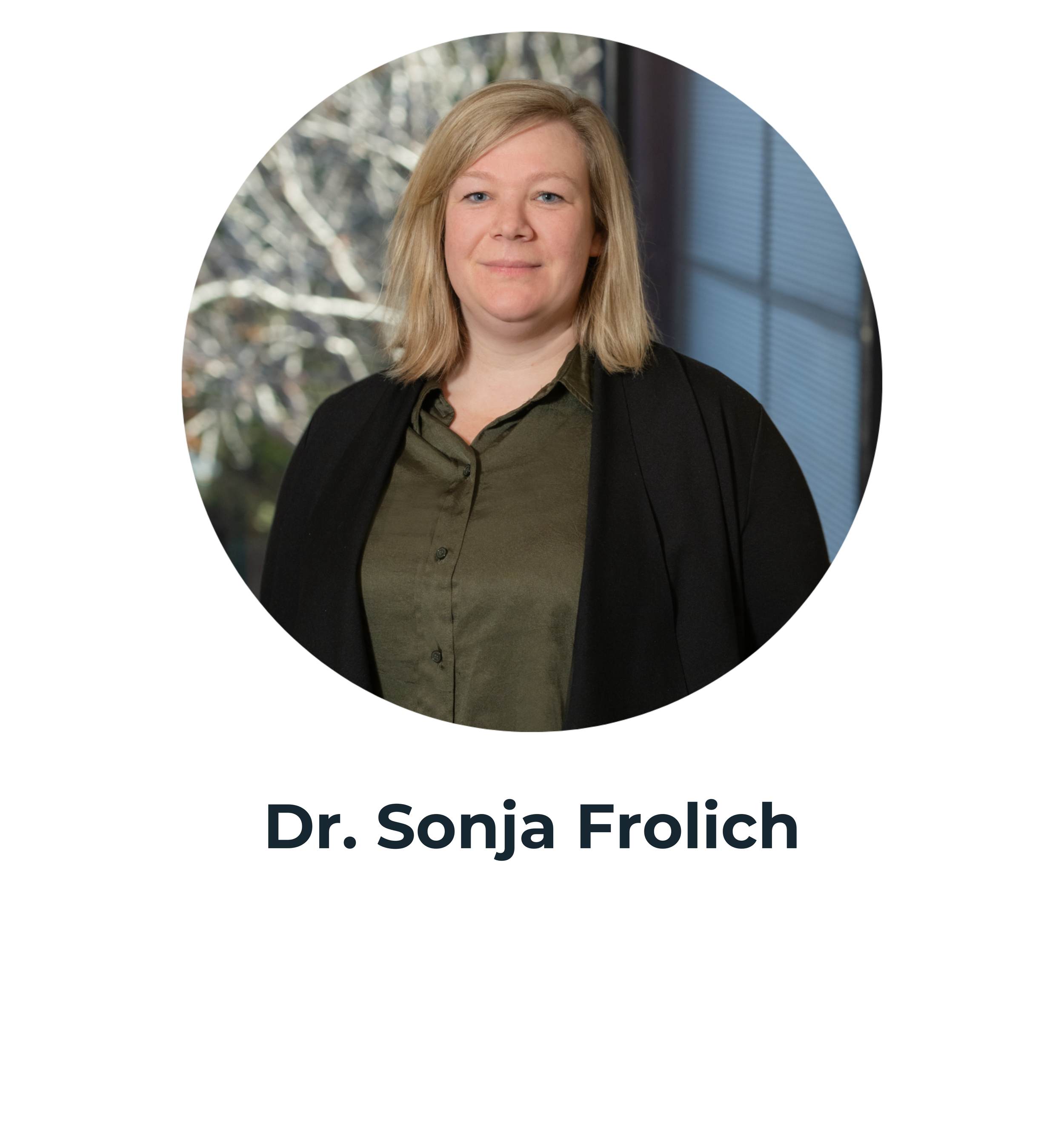 Dr. Sonja Frolich — Raising the bar