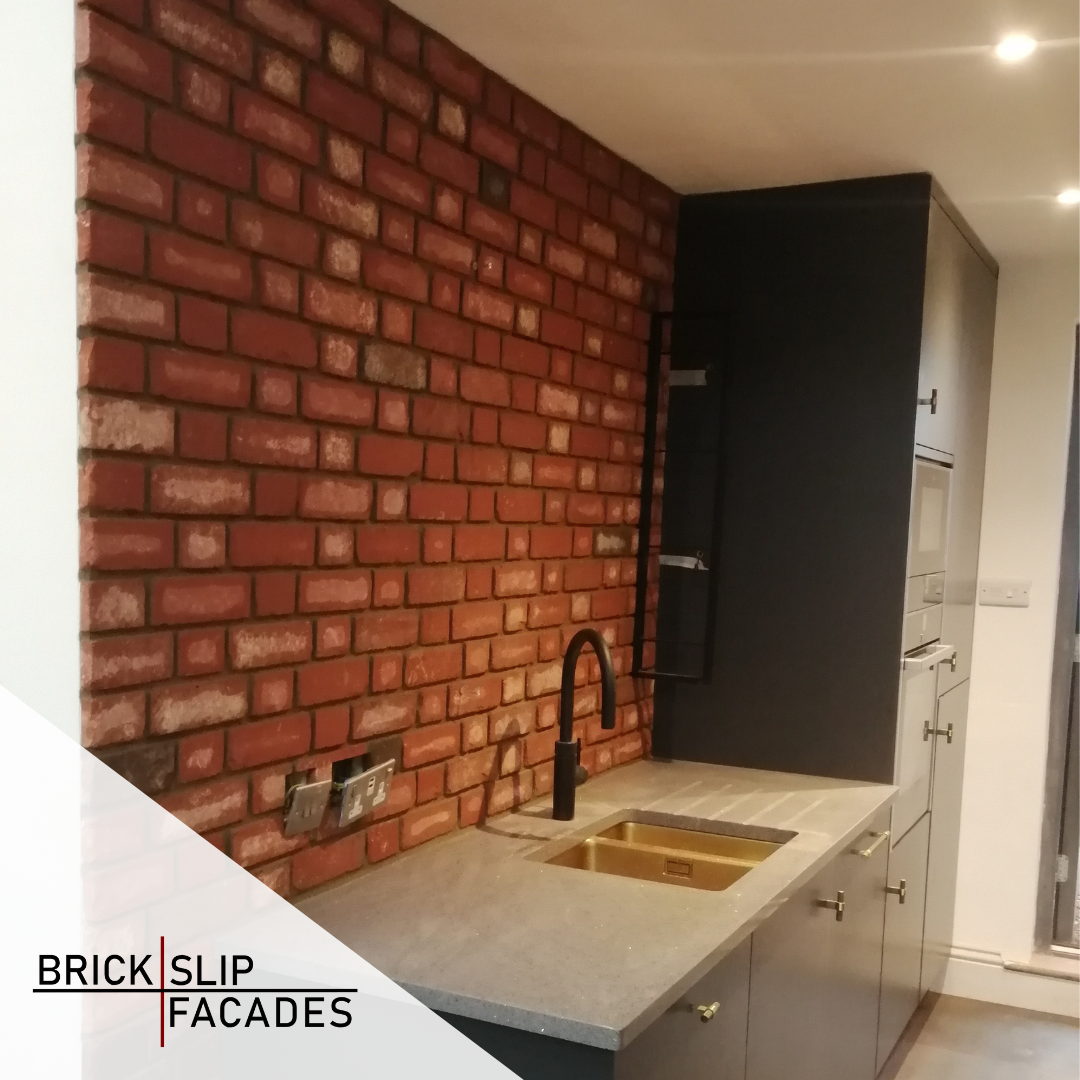 Kitchen splashback — Brick Slip Facades