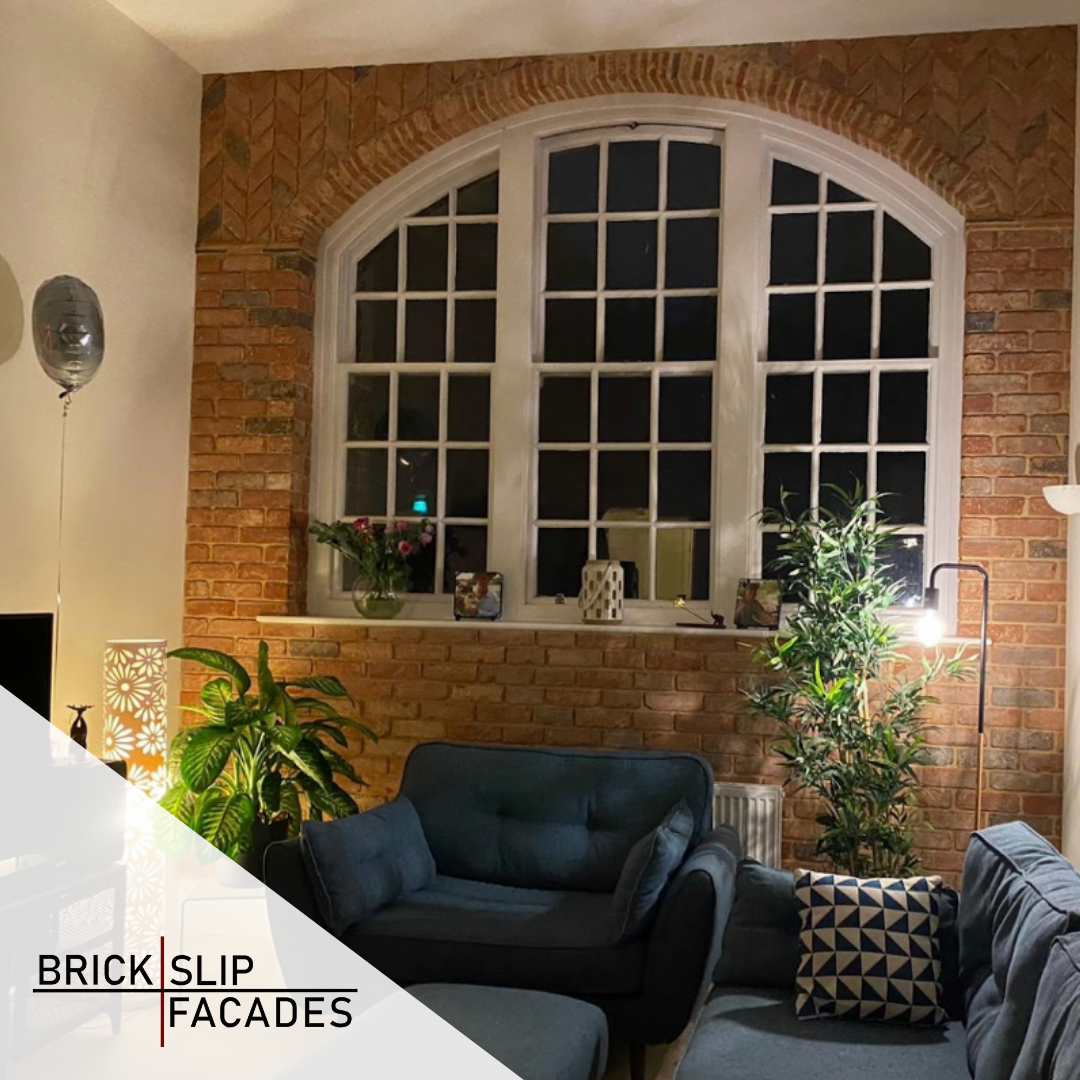 Brick slips feature wall — Brick Slip Facades