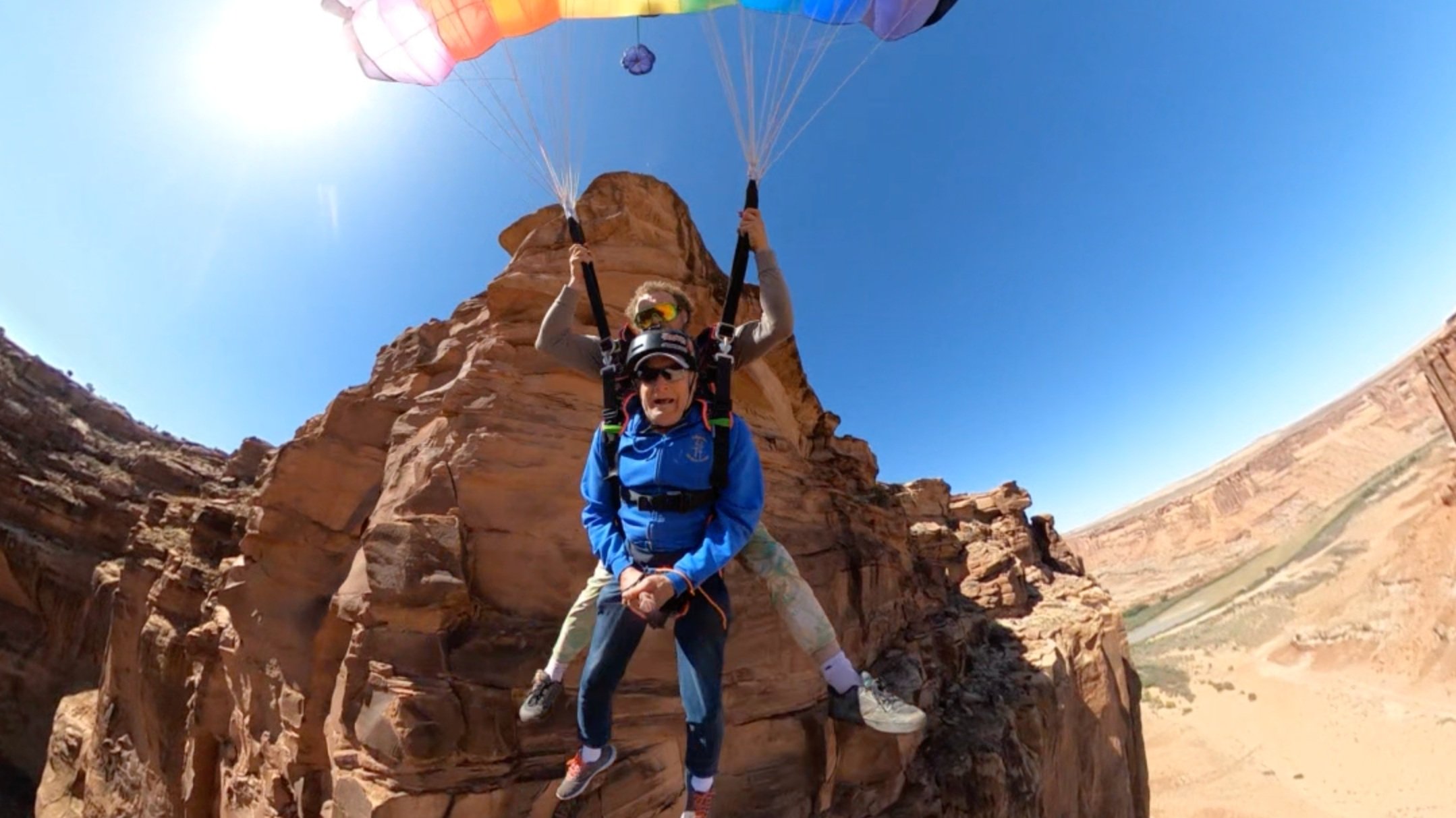 Tandem BASE Jump Today with BASE Jump Moab