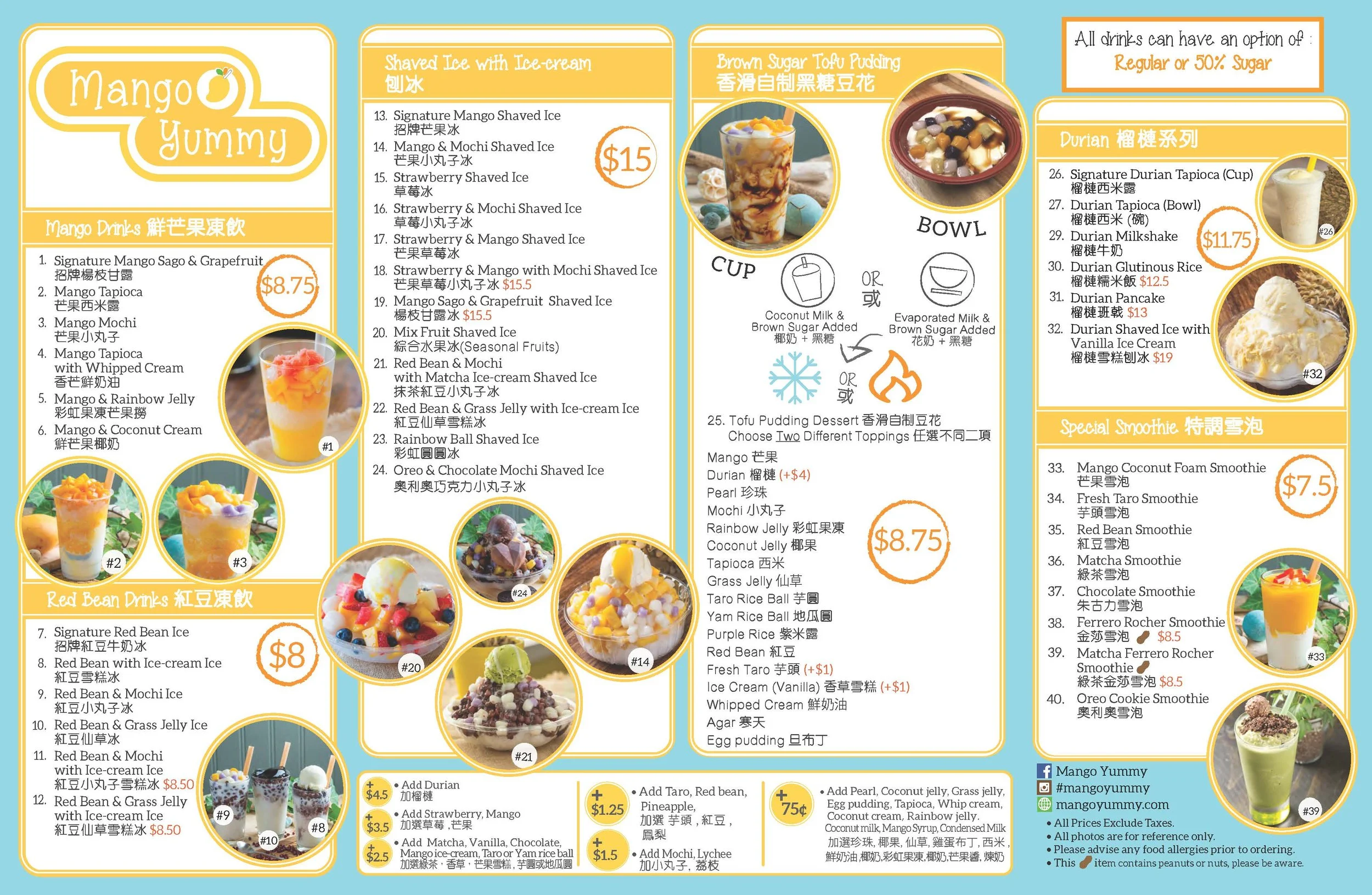 Menu — Mango Yummy