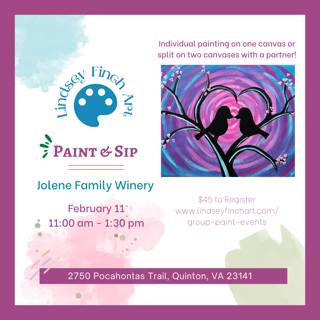 Paint + Sip with Lindsey Finch Art — Jolene Family Winery