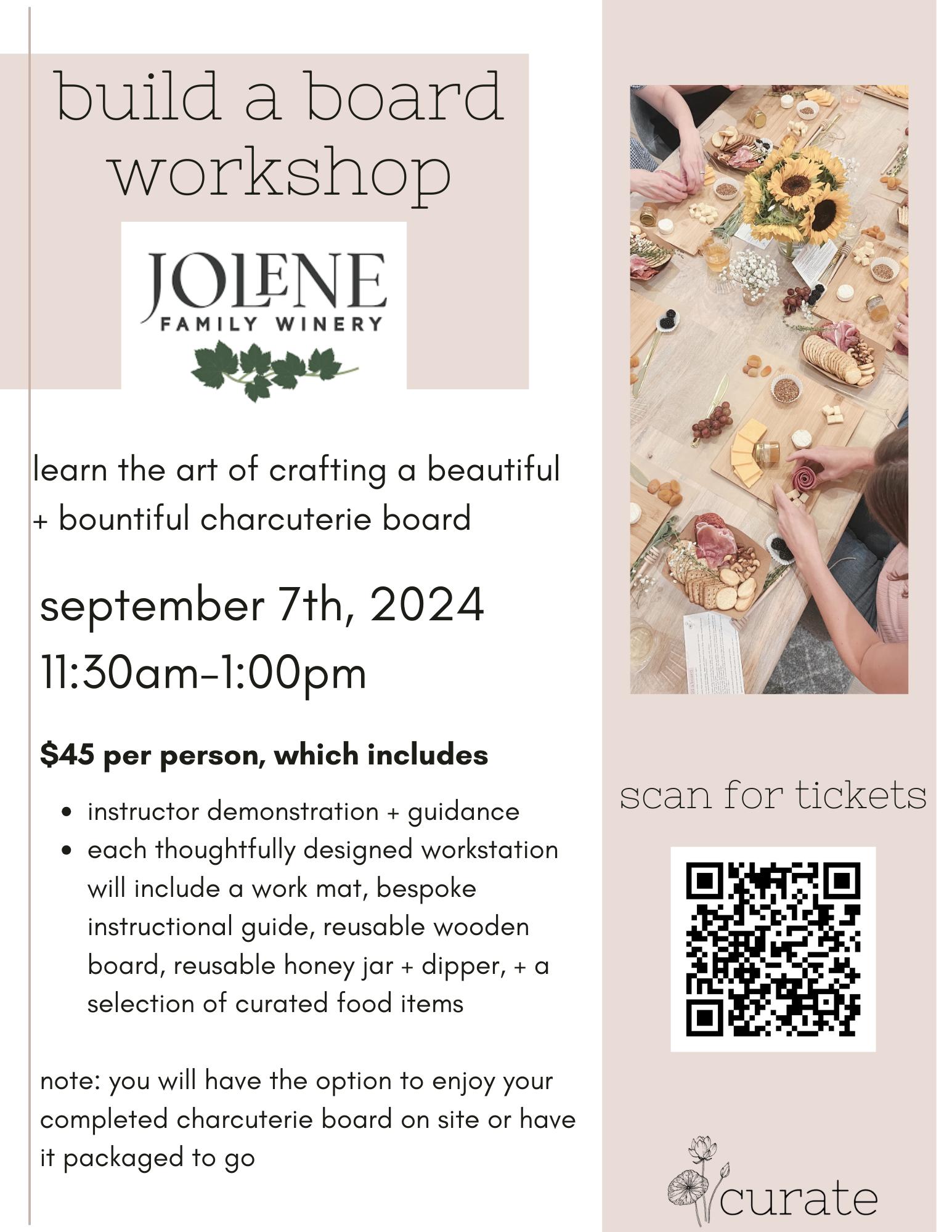 Workshop: Curate Charcuterie Boards — Jolene Family Winery