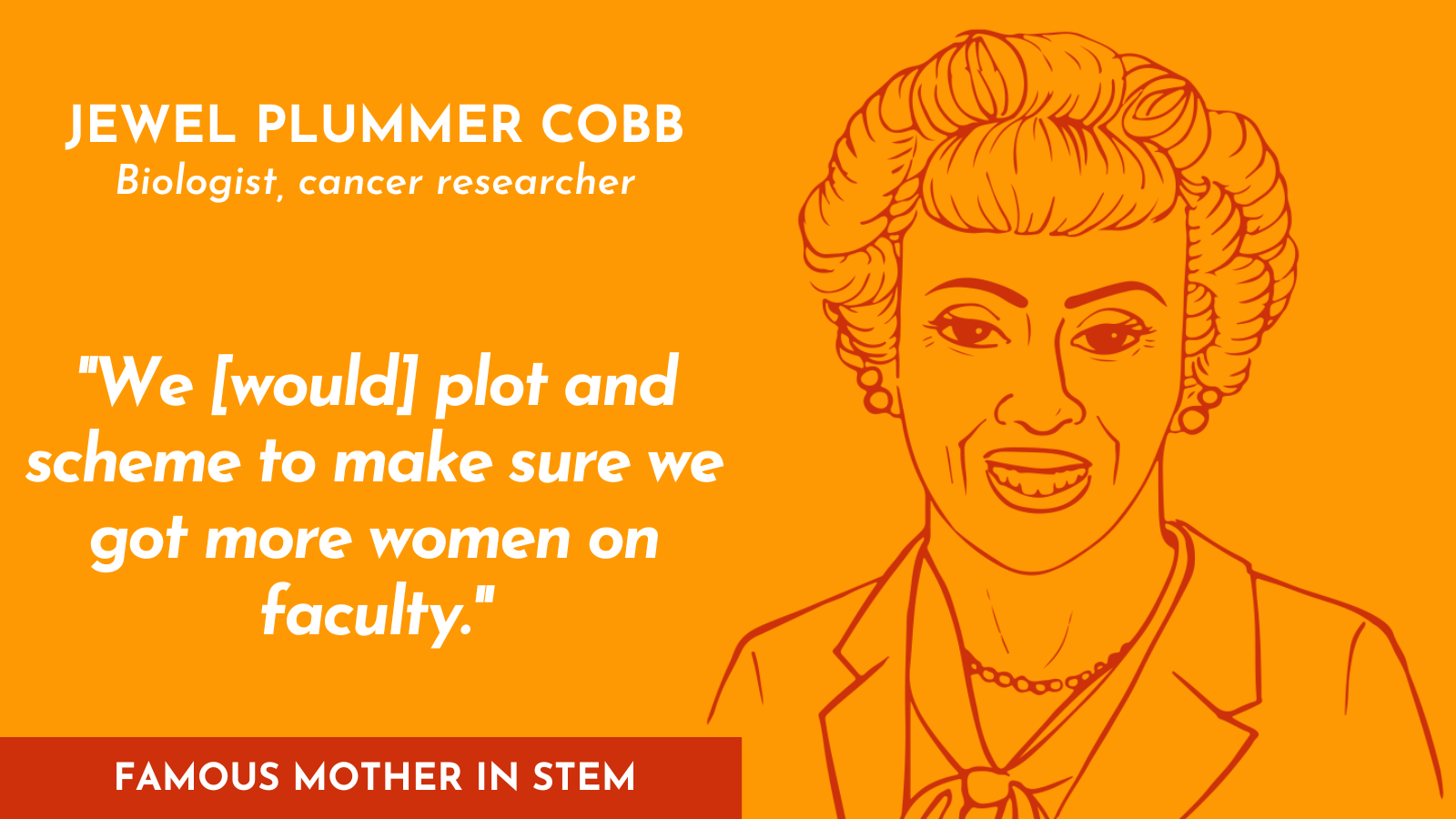 Jewel Plummer Cobb — Mothers in Science