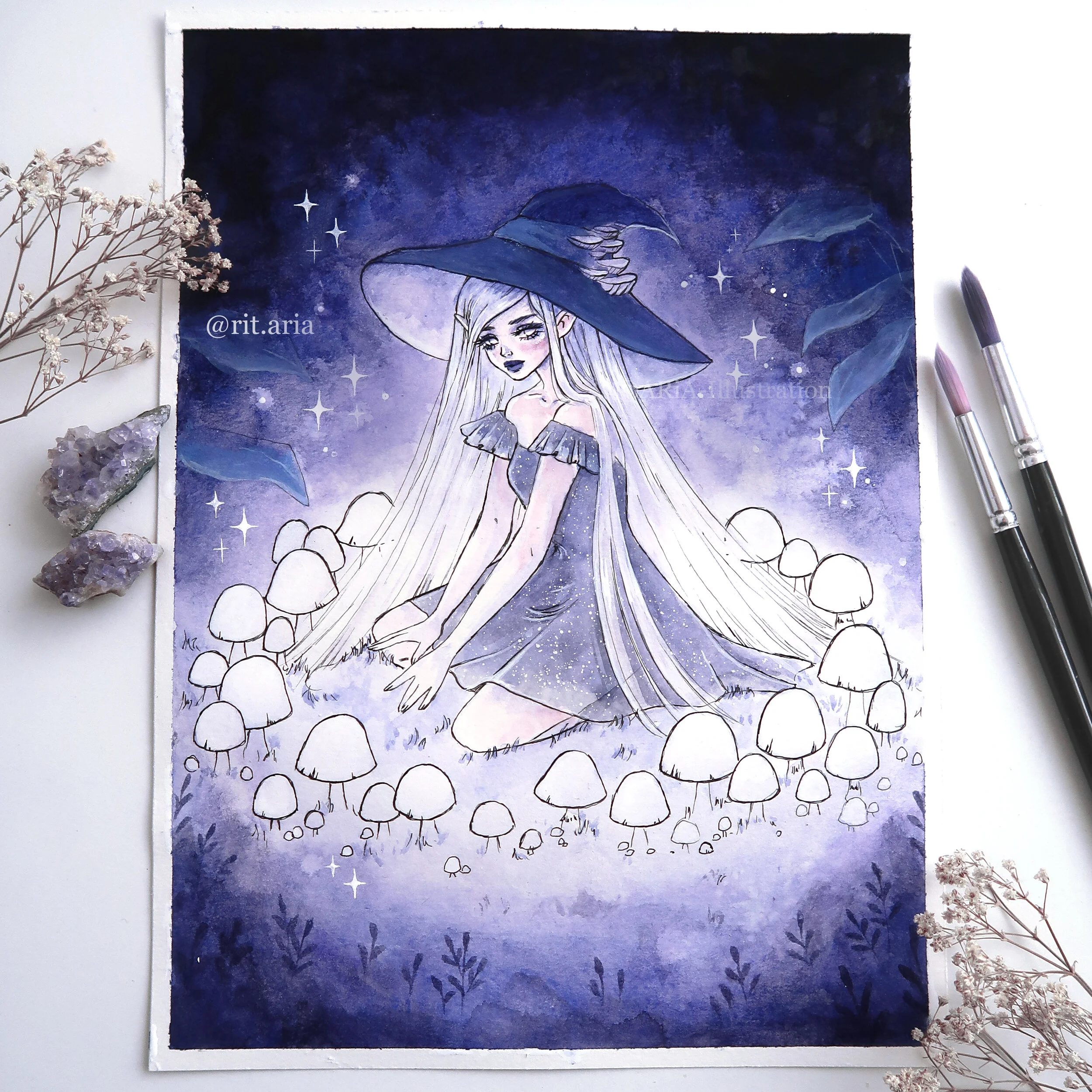 Fairy ring Original Art — Aria-Illustration