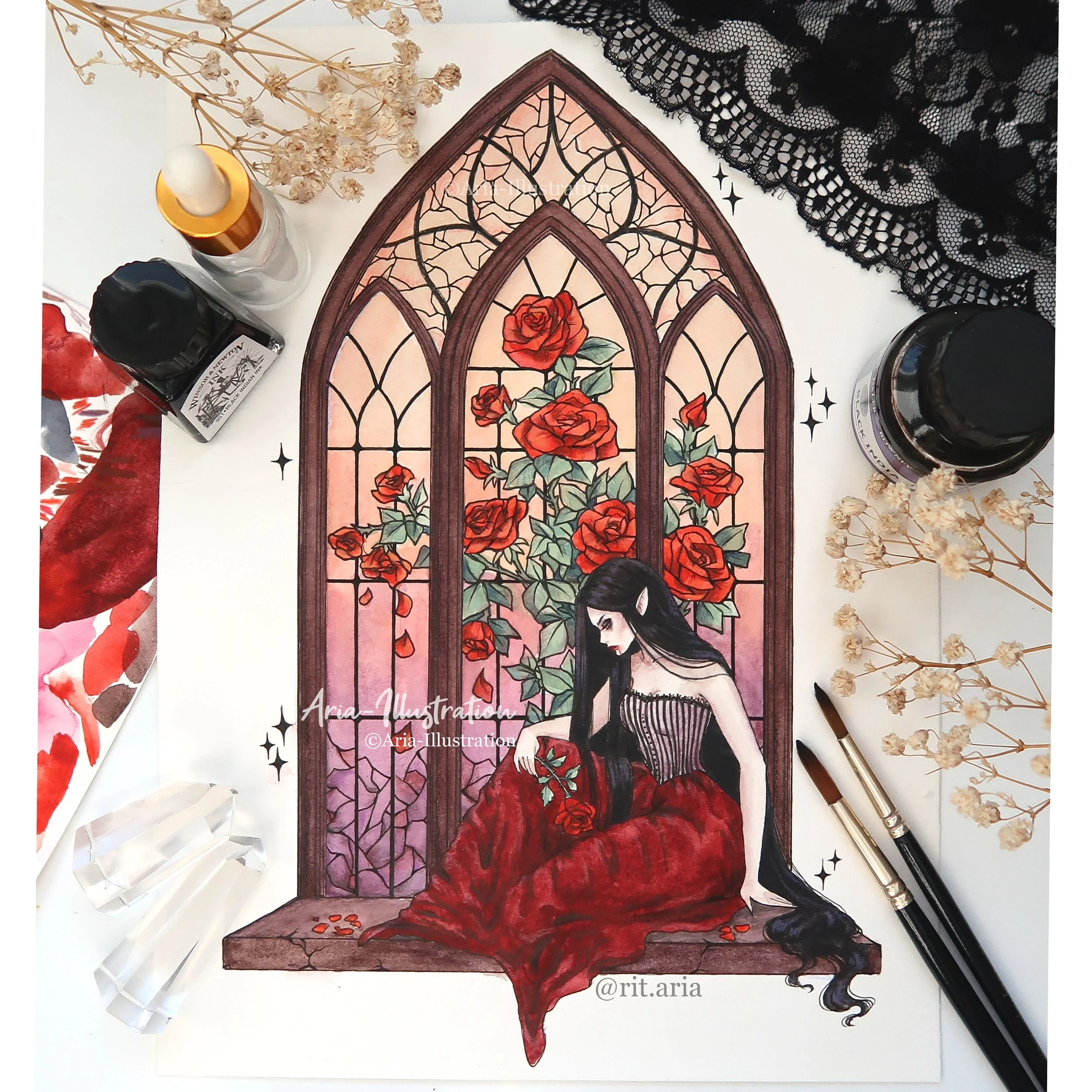 Remorse Original art — Aria-Illustration