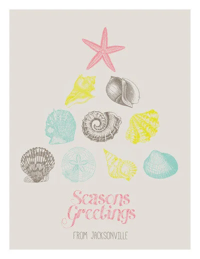 Seasons Greetings Shells Card — 904 Paper Co.