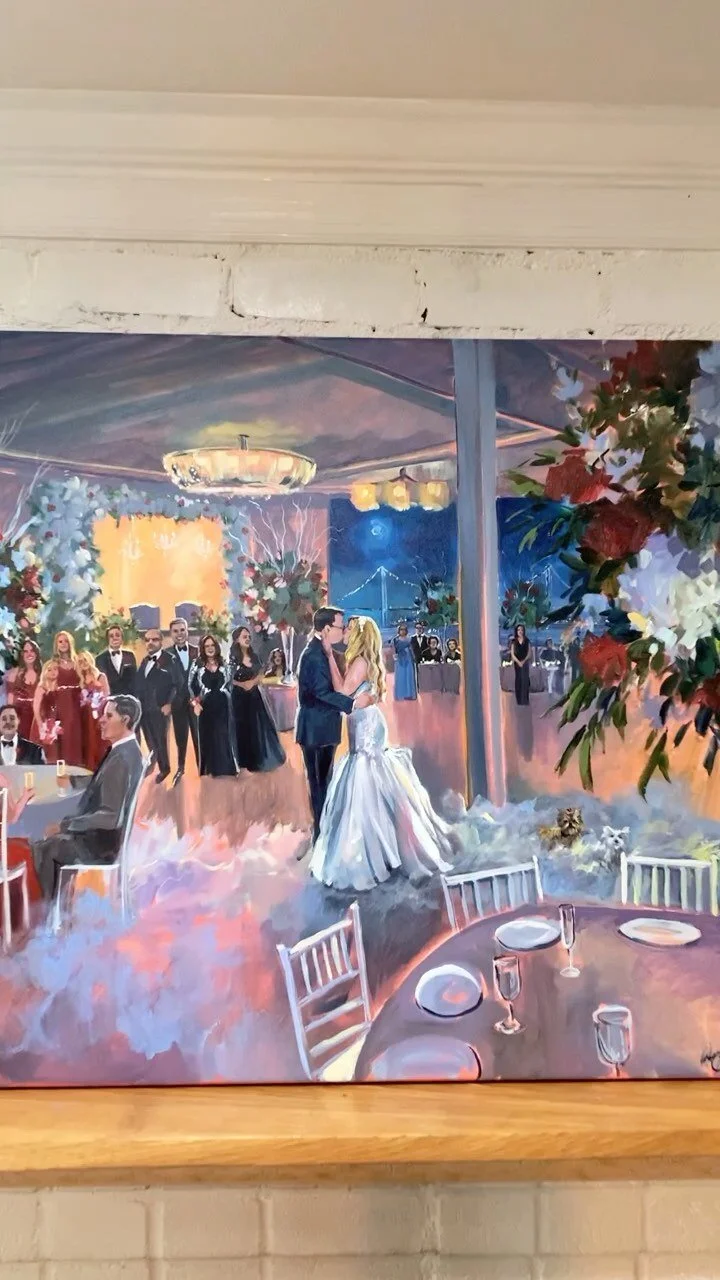 Live Event Paintings | Wedding Portrait Paintings NYC, Long Island, NJ ...
