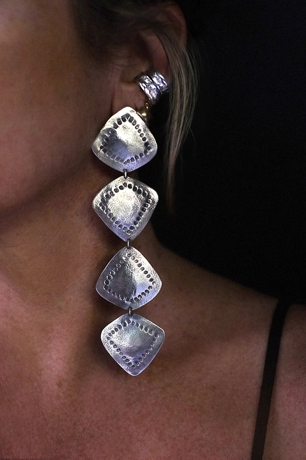 Ewa Tribal Jewelry Handcrafted Silver Earrings — EWA TRIBAL JEWELRY