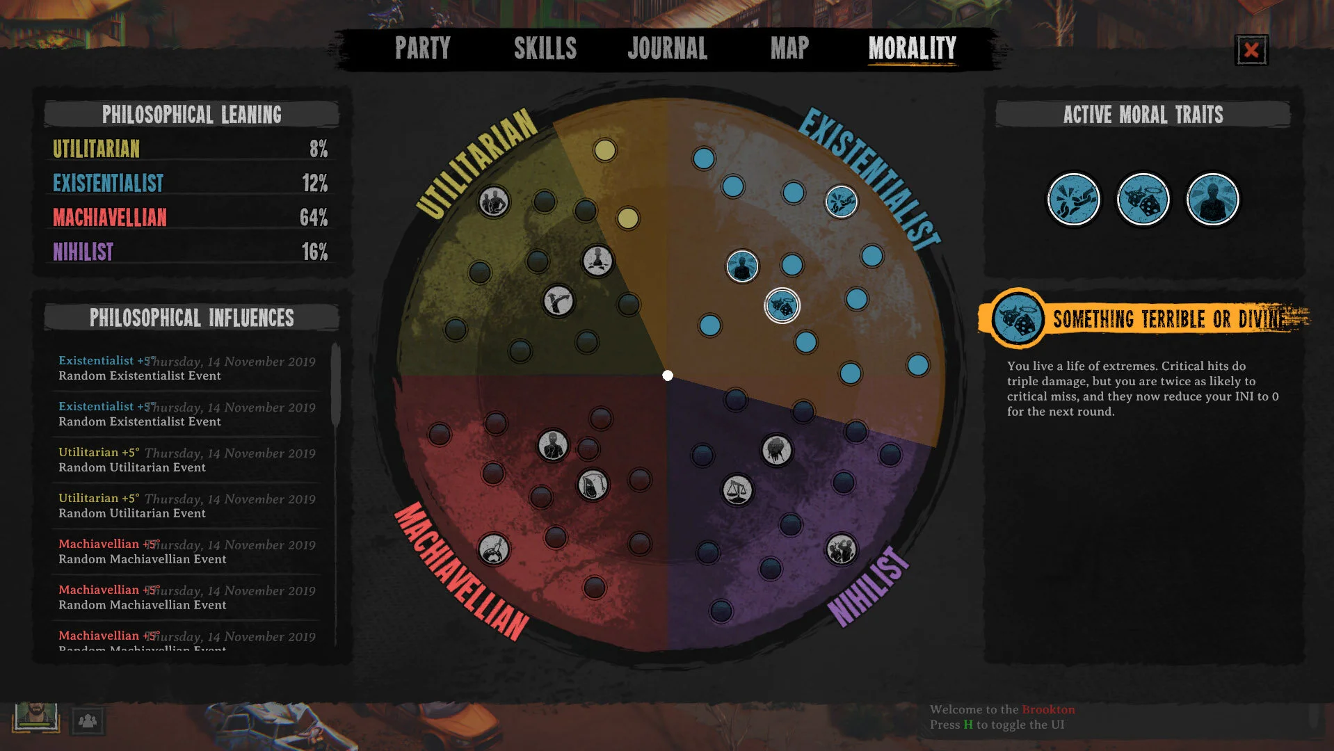 Moral Compass Overview — Broken Roads