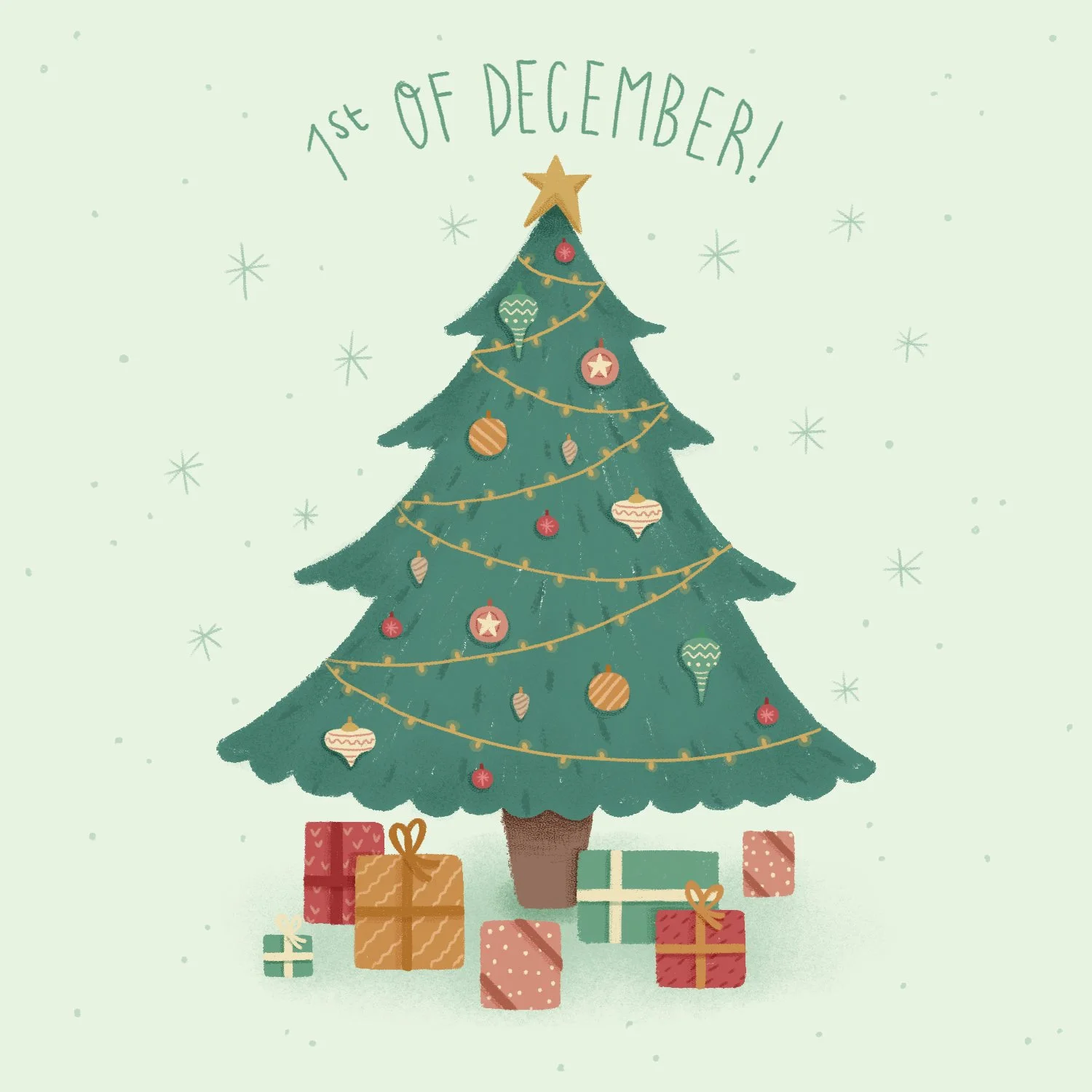 Portfolio - Christmas illustrations & lettering — Carole Chevalier