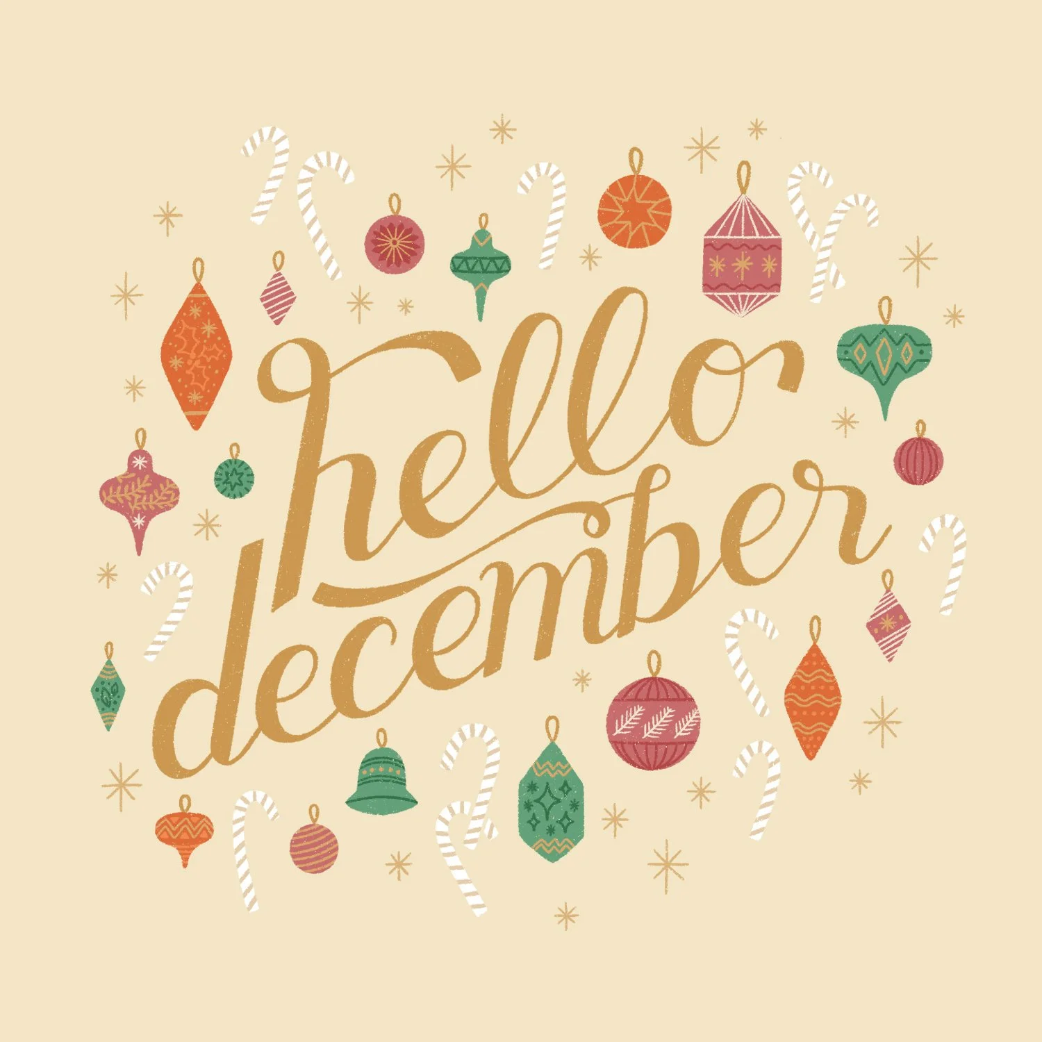 Portfolio - Christmas illustrations & lettering — Carole Chevalier