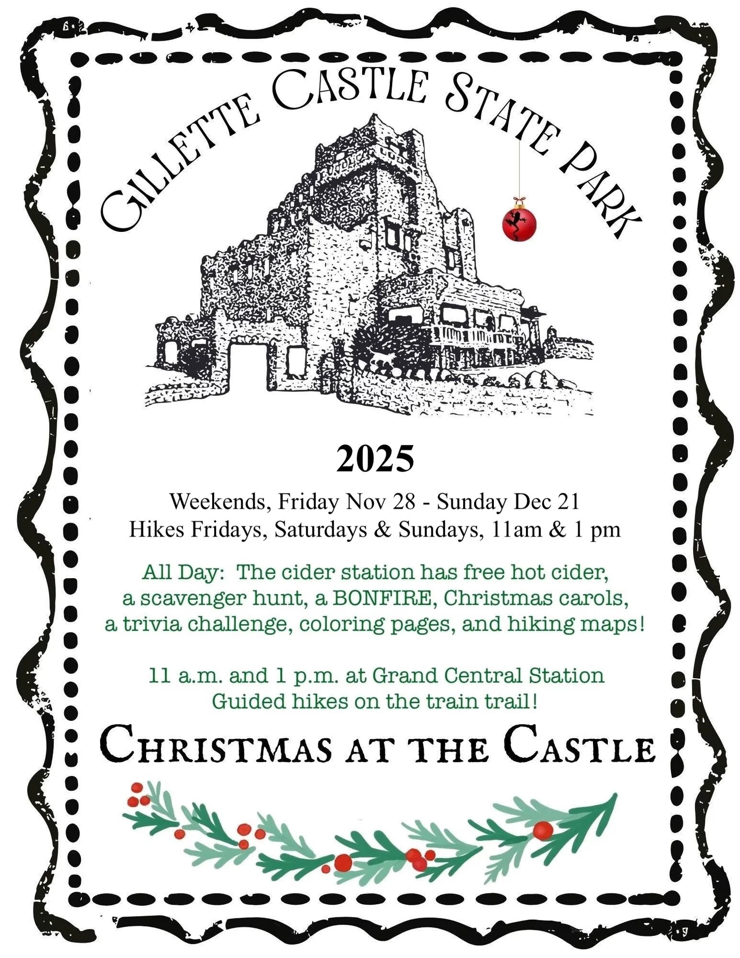 Holidays in the Park! Weekends Friday Nov 28 - Sunday Dec 21 — Friends ...