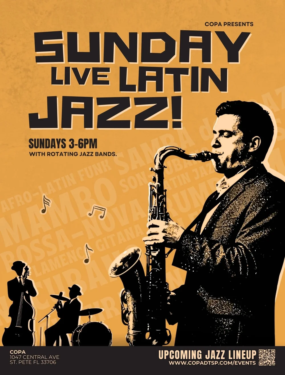 Latin Jazz Sundays at COPA | Live Jazz in Downtown St. Petersburg — COPA