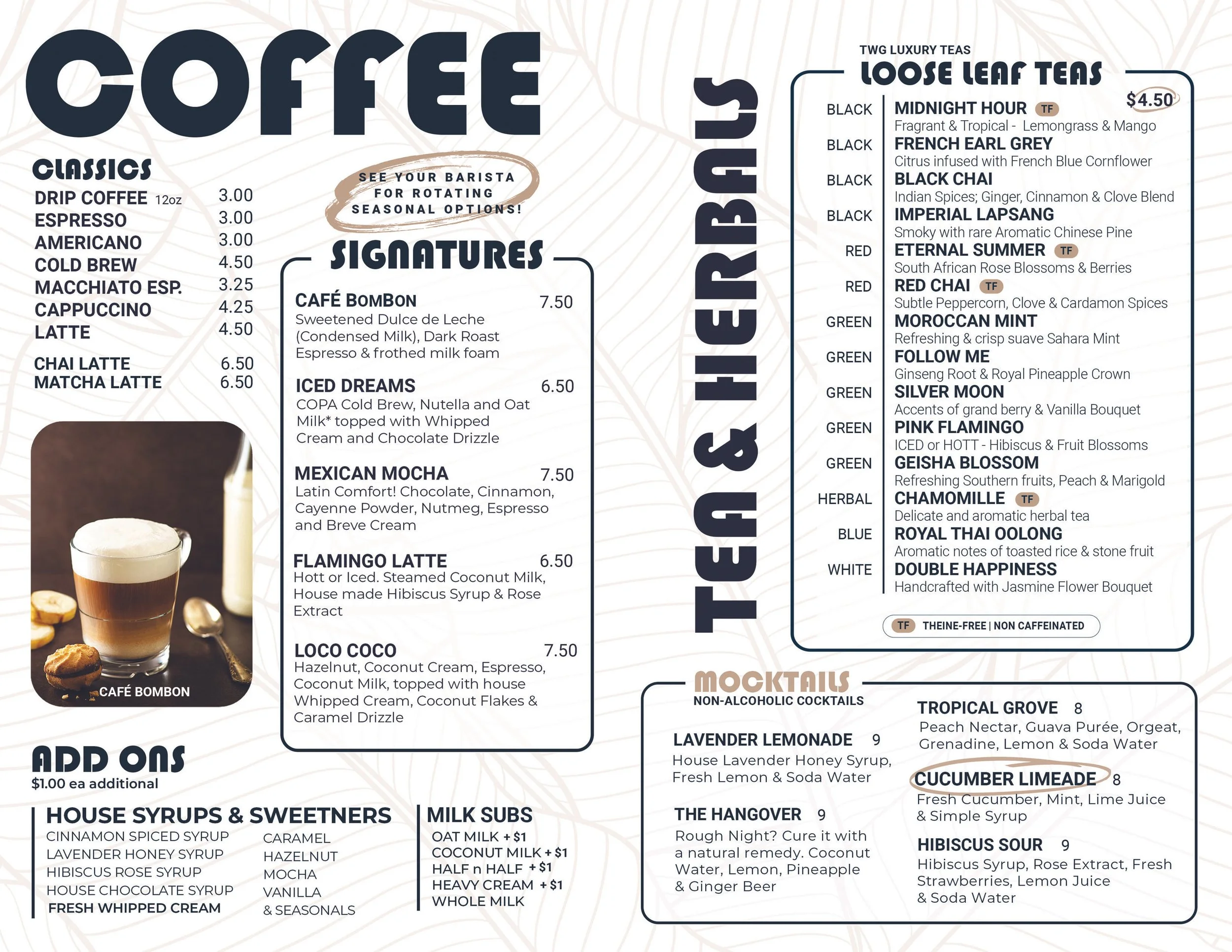 MENU — COPA