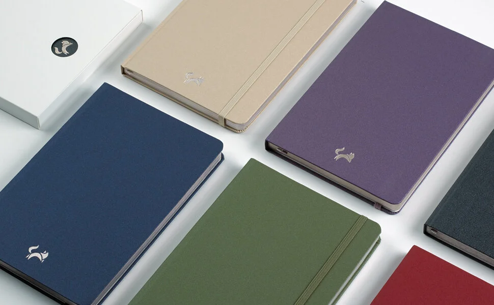 Jumping Fox By Linneaphoto Jumping Fox Design Linen Fabric Premium A5