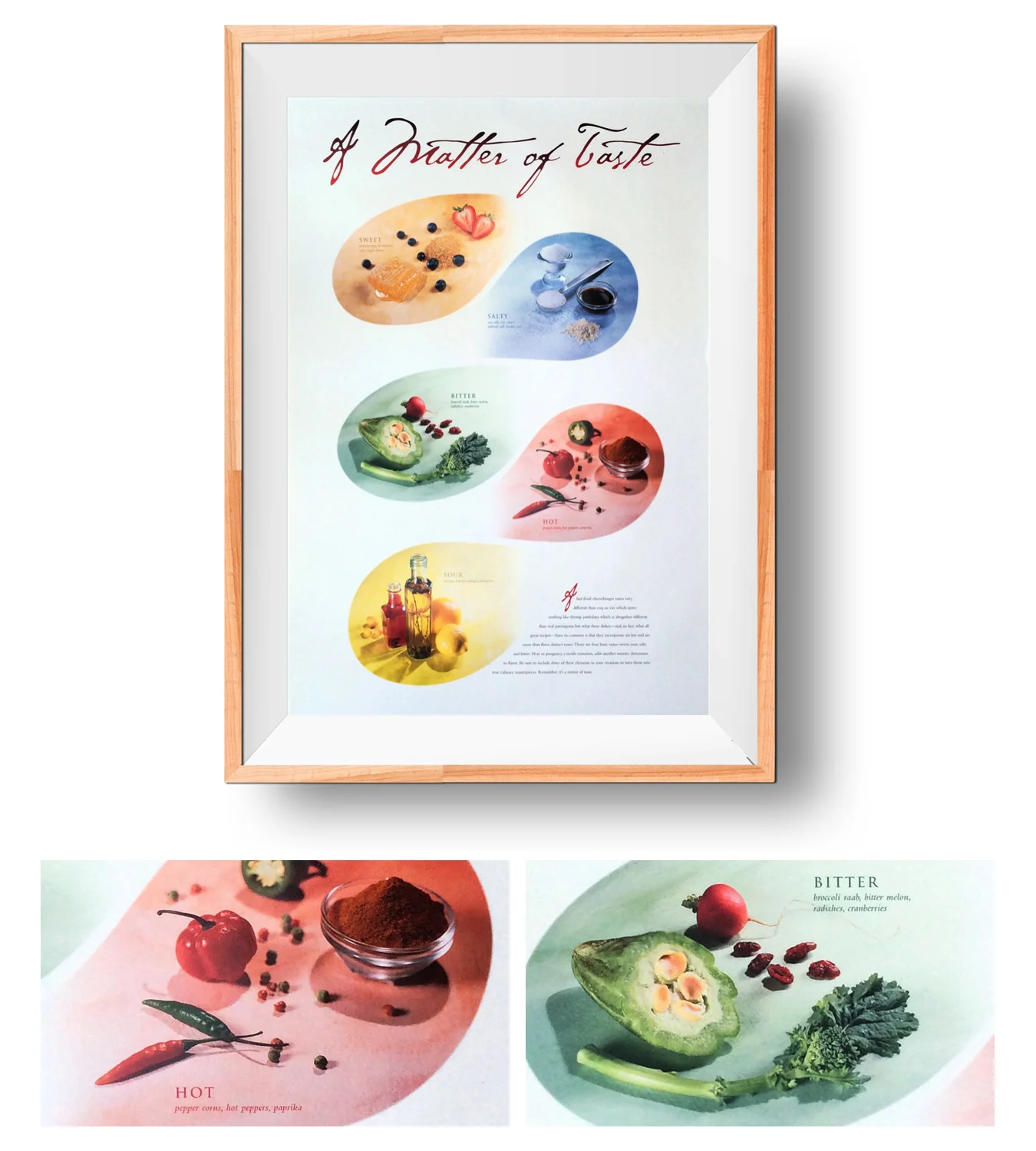 A Matter of Taste - Culinary Education Poster — Justin Kerr Design