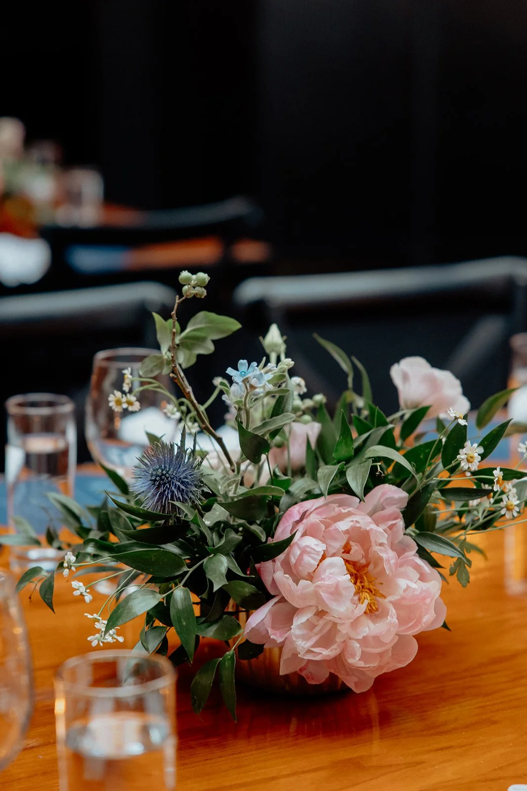 Rachel + Rex' Coral and Dusty Blue Brooklyn Wedding — A Petal to Peddle ...