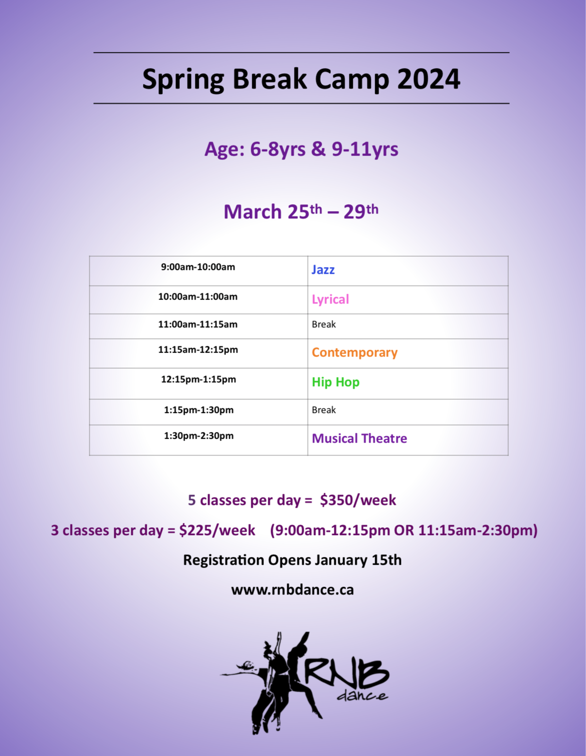 Camps & Summer Programs — RNB Dance