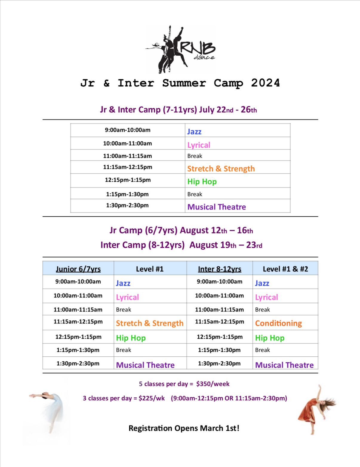 Camps & Summer Programs — RNB Dance
