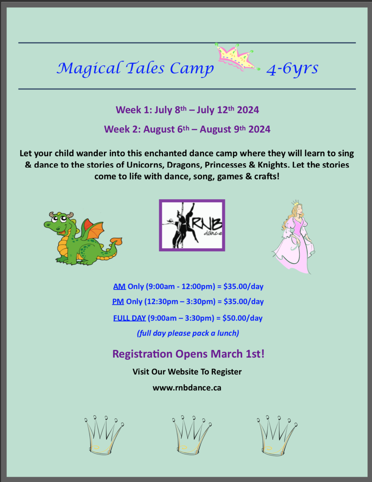 Camps & Summer Programs — RNB Dance