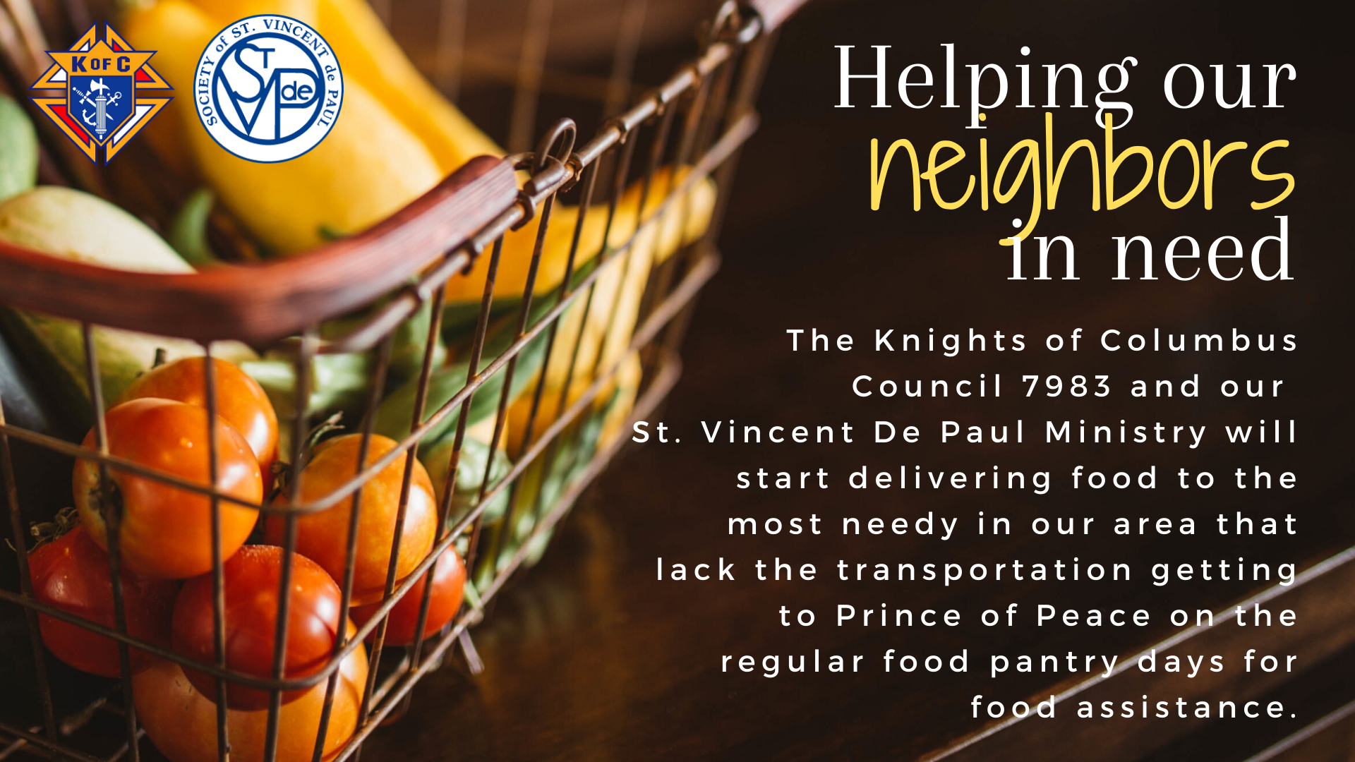 Food Pantry | Prince of Peace Catholic Church, San Antonio TX