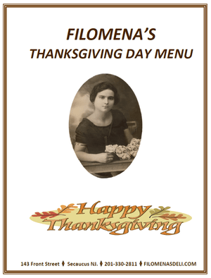Our Menus — Filomena's
