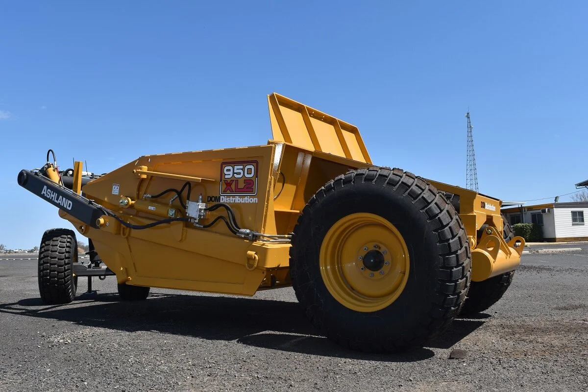 Ashland 950XL2 Dolly Wheel Scraper Sales & Hire — DOM Distribution