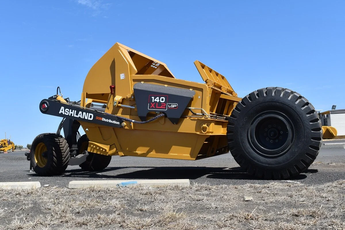 Ashland 140XL2-LGP Dolly Wheel Scraper Sales & Hire — DOM Distribution