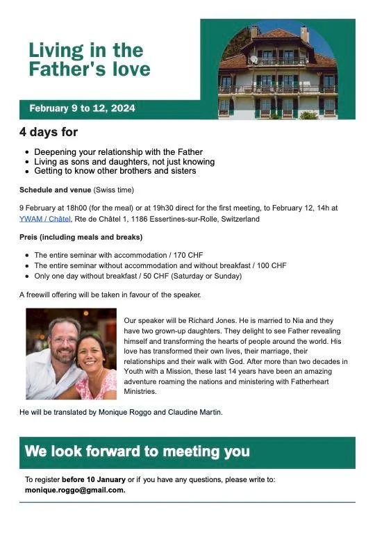 Seminars — YWAM Châtel