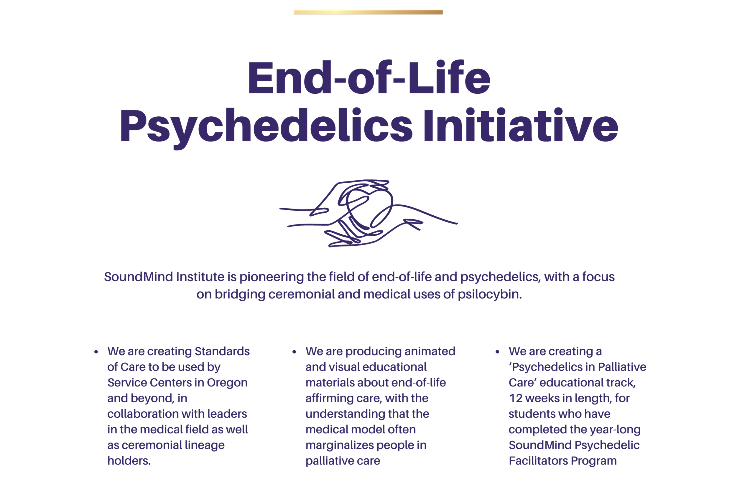 End-of-Life Psychedelics Initiative — SoundMind Institute