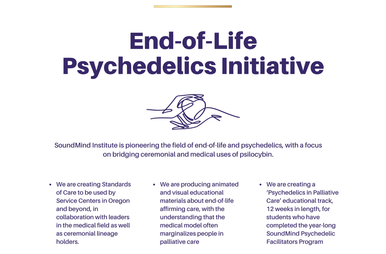 End of Life - Psychedelics Initiative — SoundMind Institute