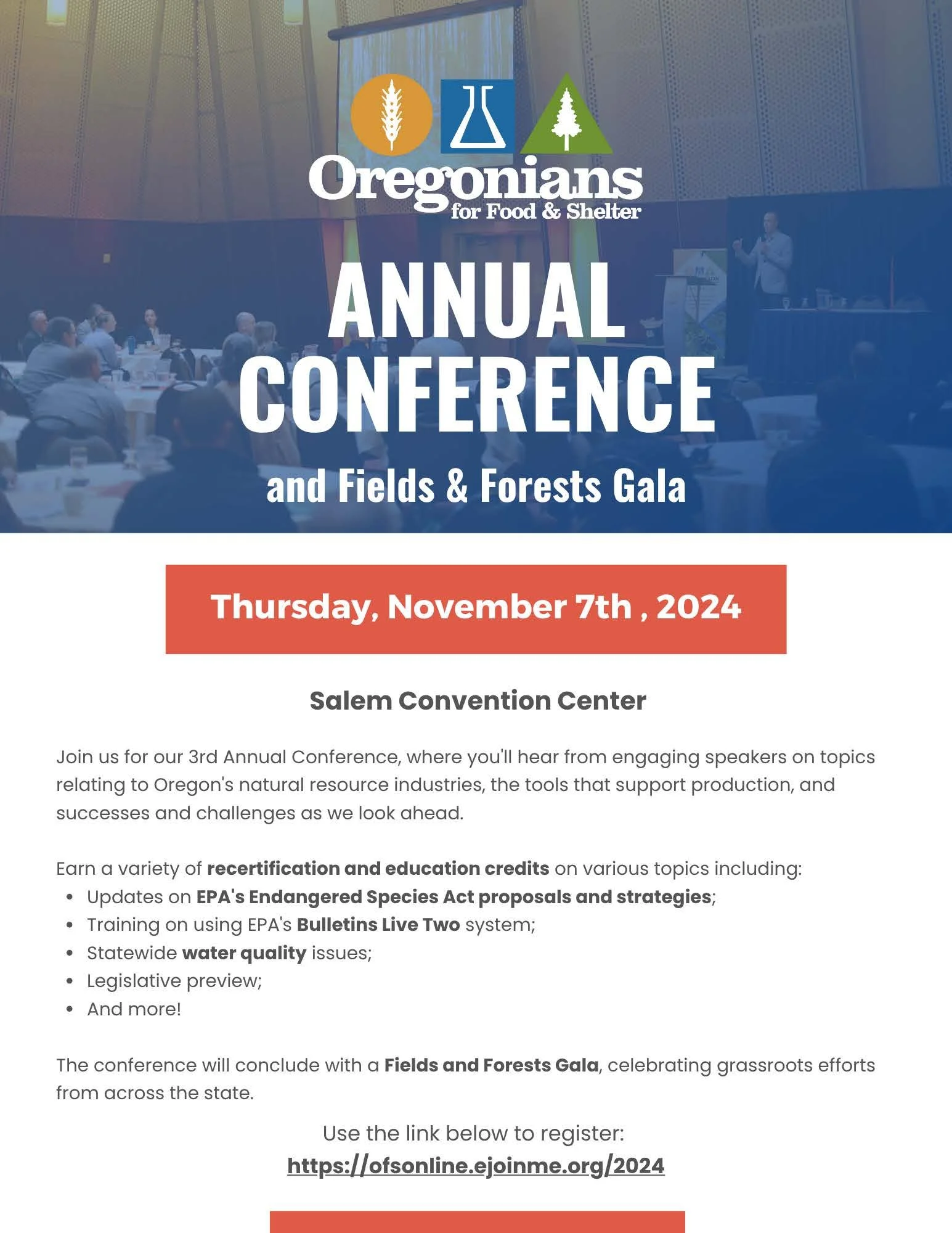 Annual Conference — Oregonians for Food and Shelter