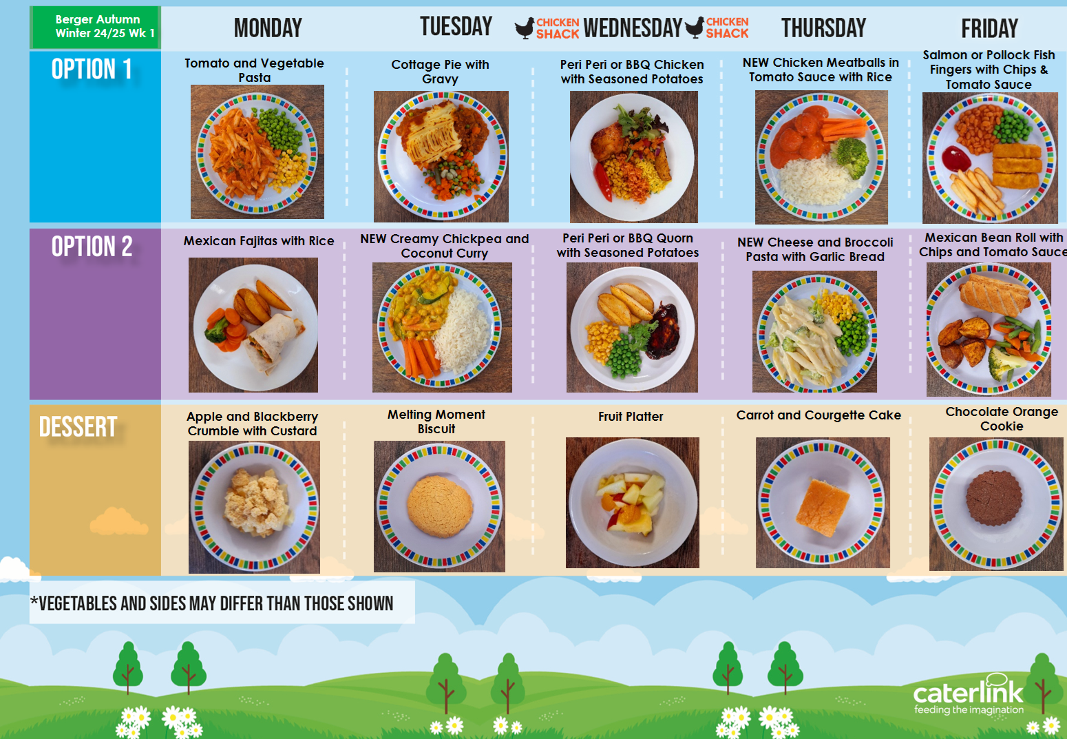 Menu — Berger Primary School