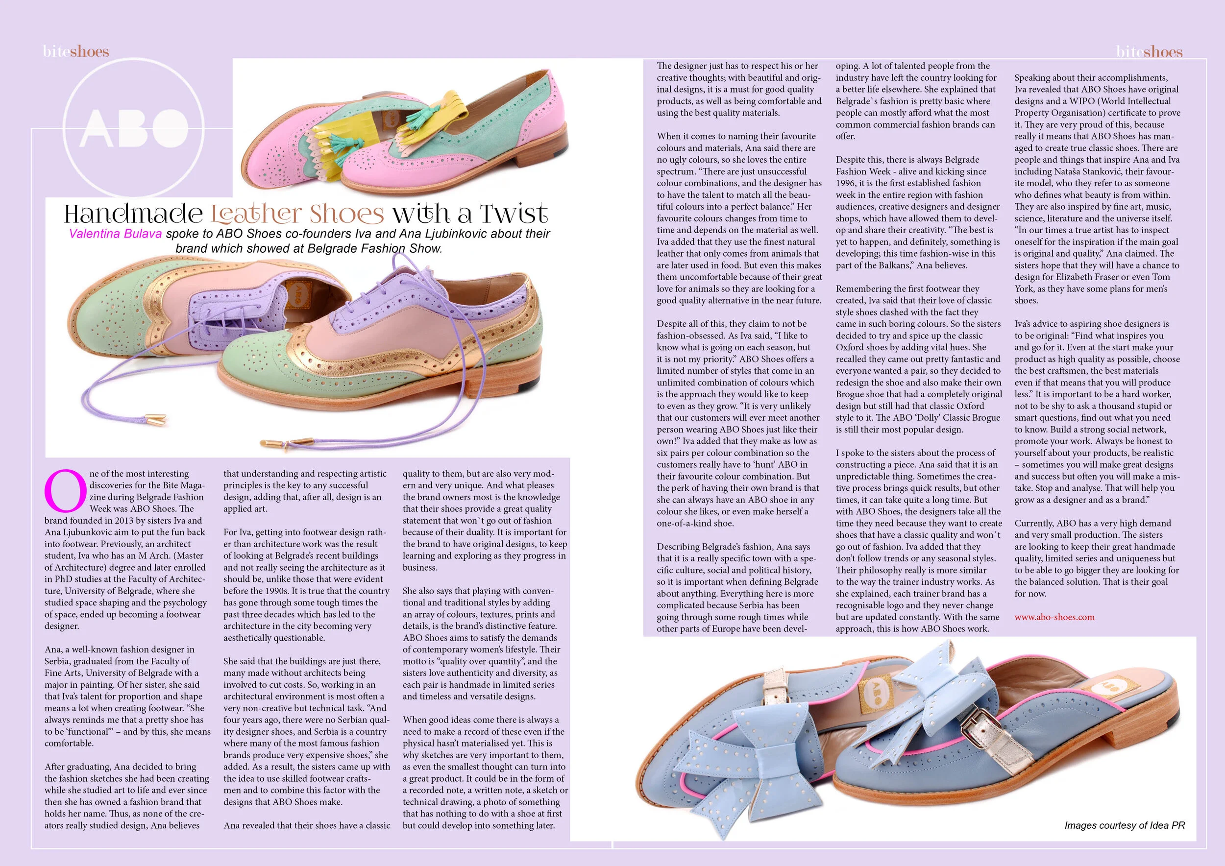 Where have you seen... ABO SHOES — I.DEA PR