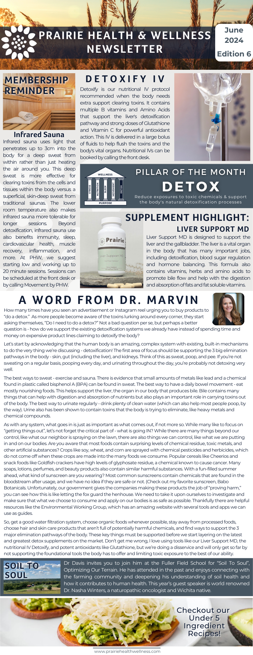 Newsletter Edition 6 — Prairie Health & Wellness