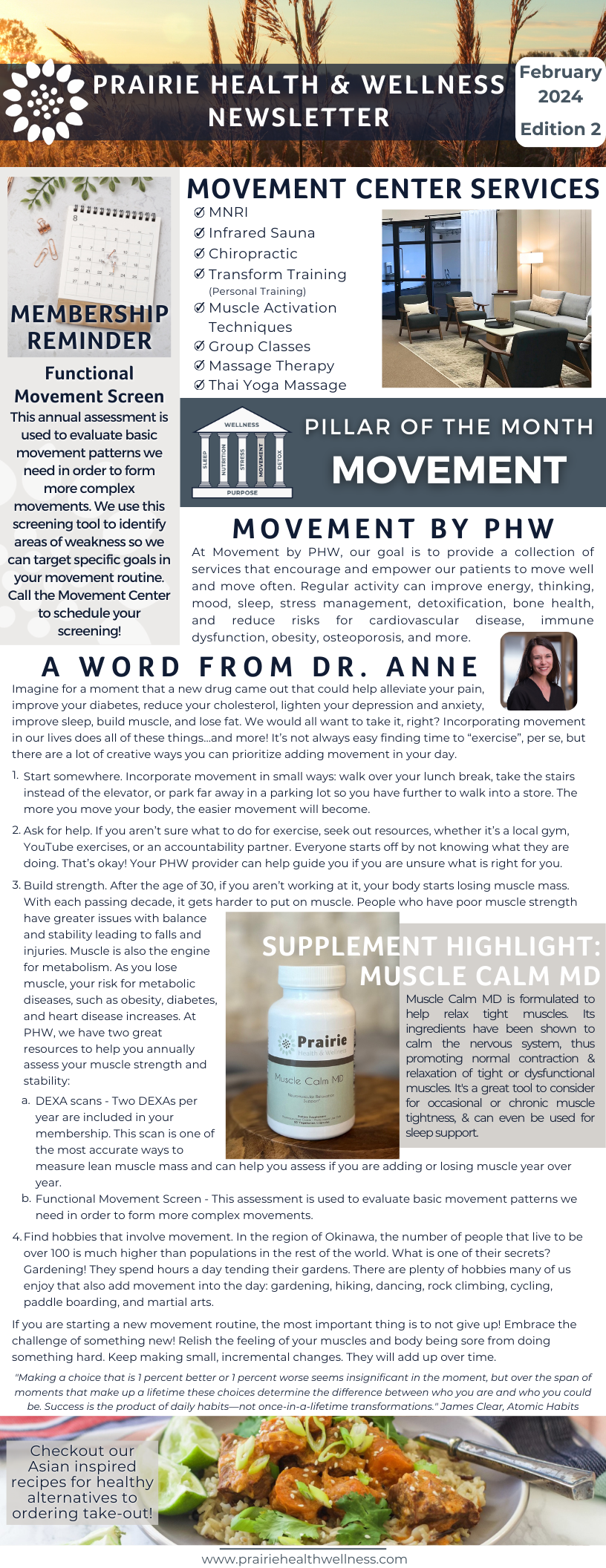 Newsletter Edition 2 — Prairie Health & Wellness