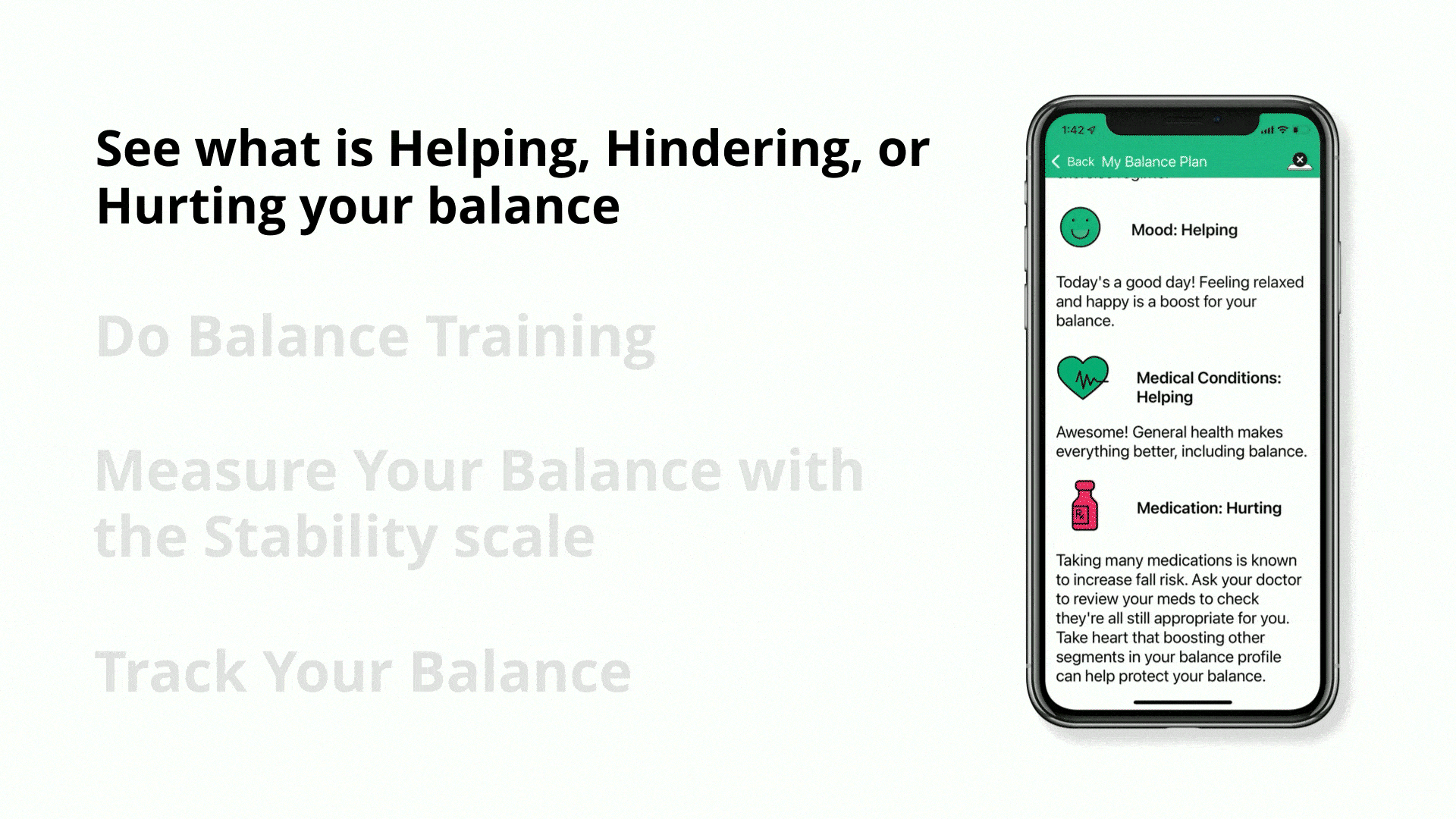 Personalized Balance Training including fall risk identification and ...