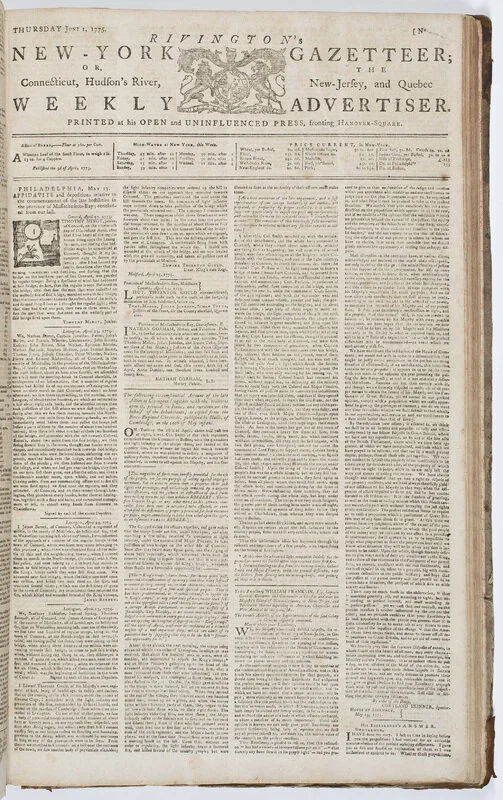 A Loyalist and His Newspaper in Revolutionary New York — The Gotham ...