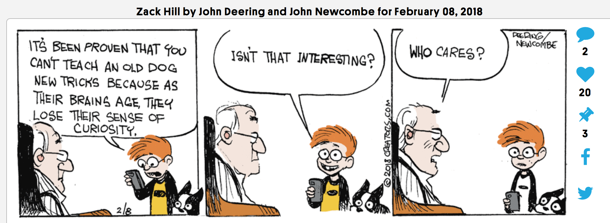 Zack Hill Comic Strip