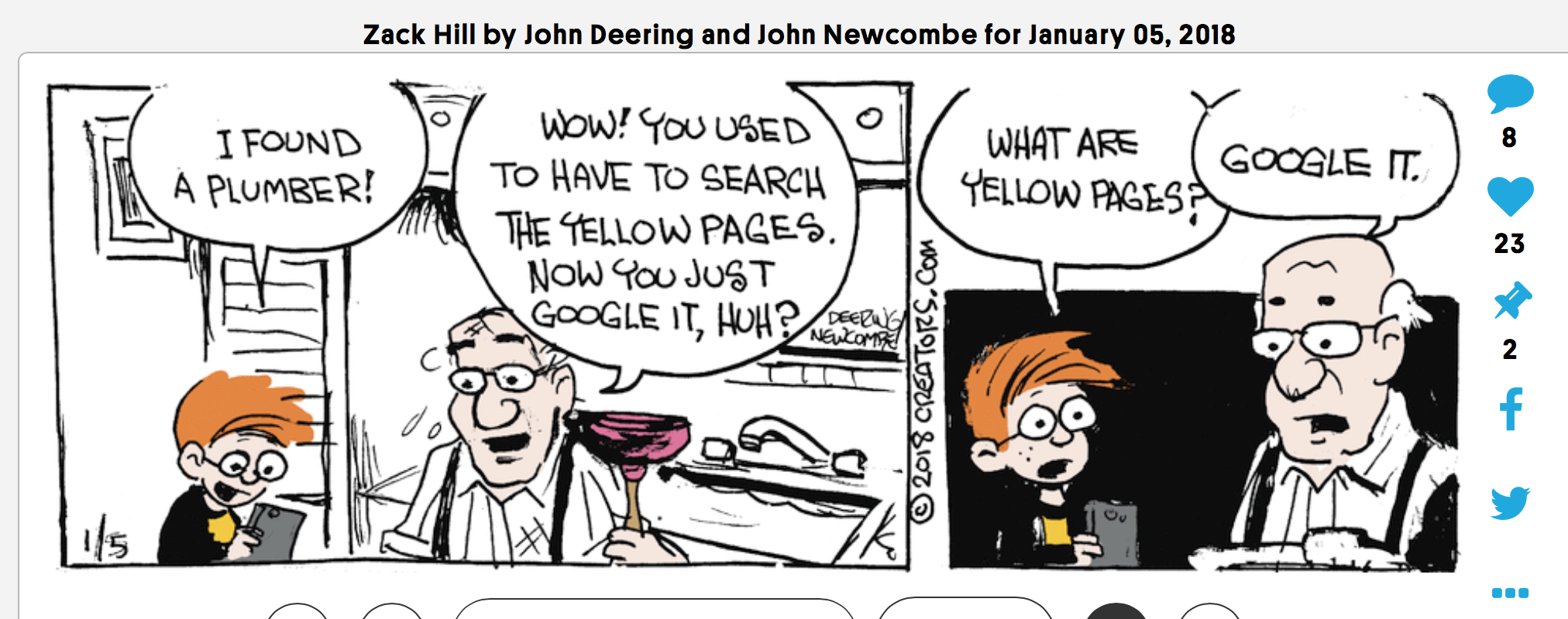 Zack Hill Comic Strip