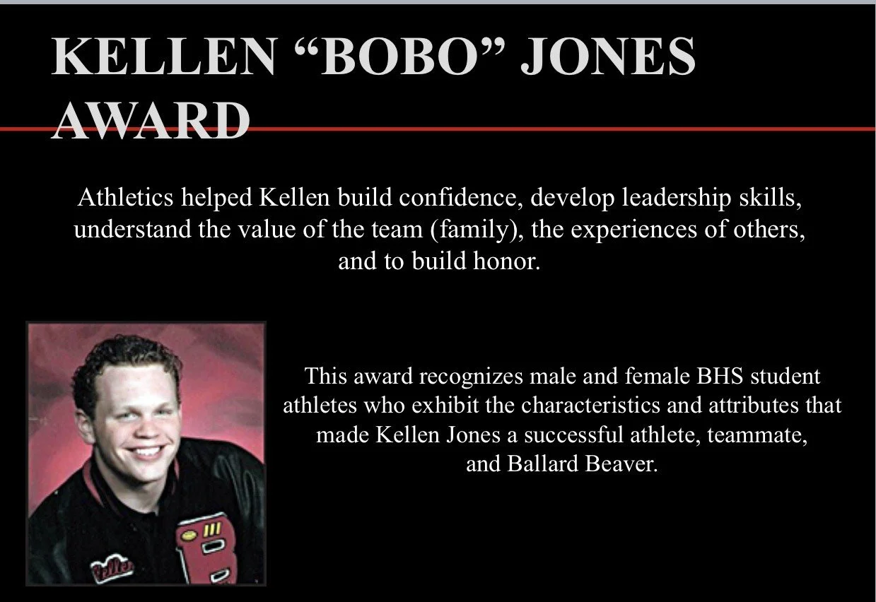 Kellen Jones Memorial Grant — BALLARD HIGH SCHOOL ATHLETIC BOOSTER CLUB
