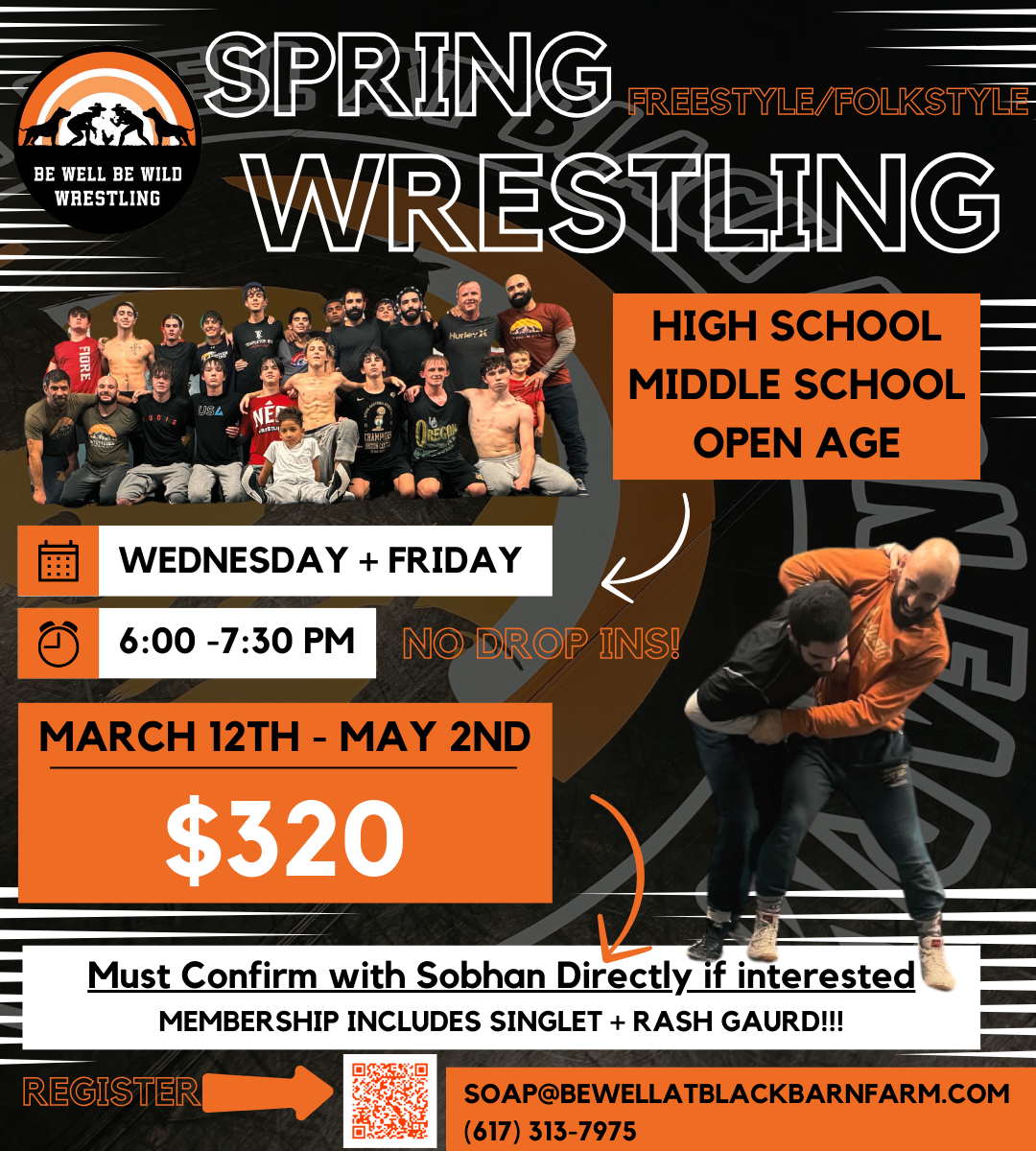 BE WELL + BE WILD WRESTLING — Be WELL at Black Barn Farm, LLC