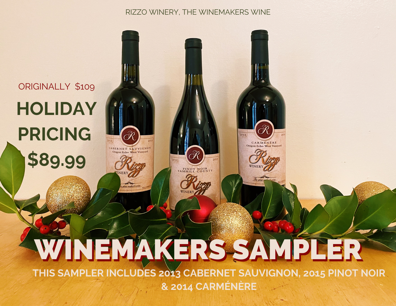 Holiday Season At Rizzo Winery! — Rizzo Winery