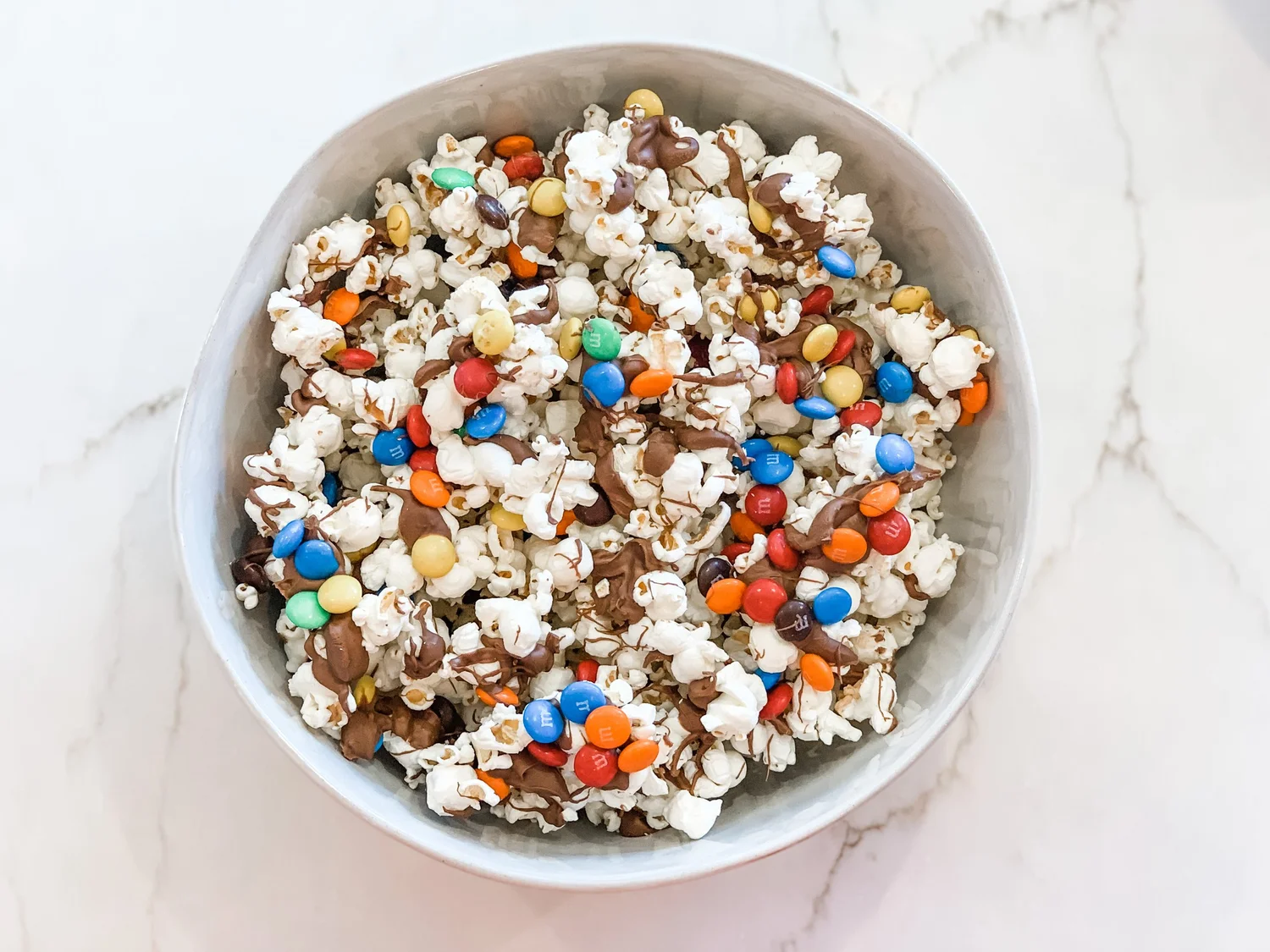 A-maize-ingly Easy 3 Ingredient Chocolate M&M Popcorn Recipe — Haylie's ...